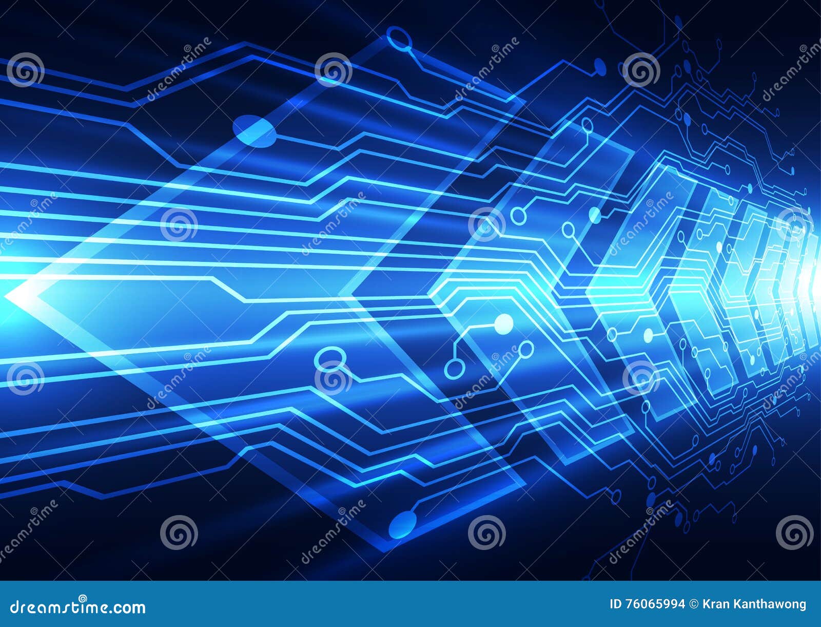 Vector Digital Speed Technology Concept, Abstract Background Stock ...