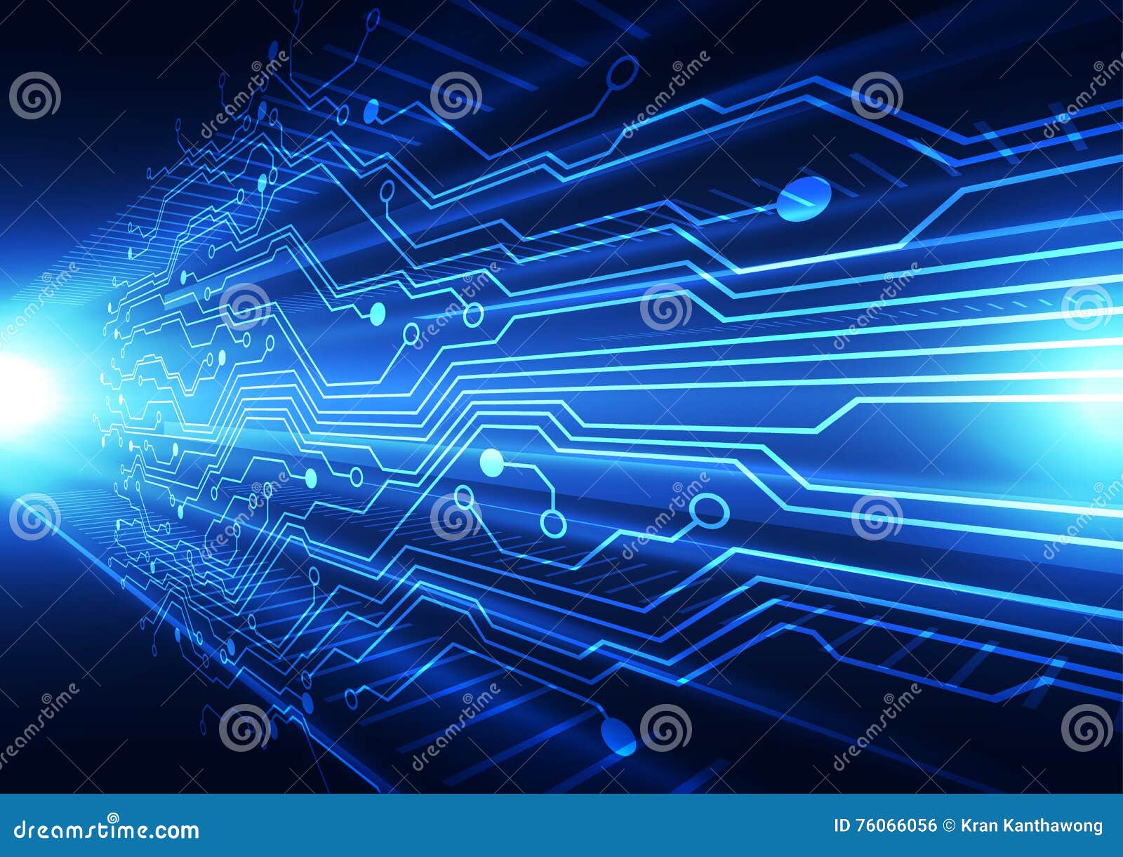 Vector Digital Speed Technology Concept, Abstract Background Stock ...