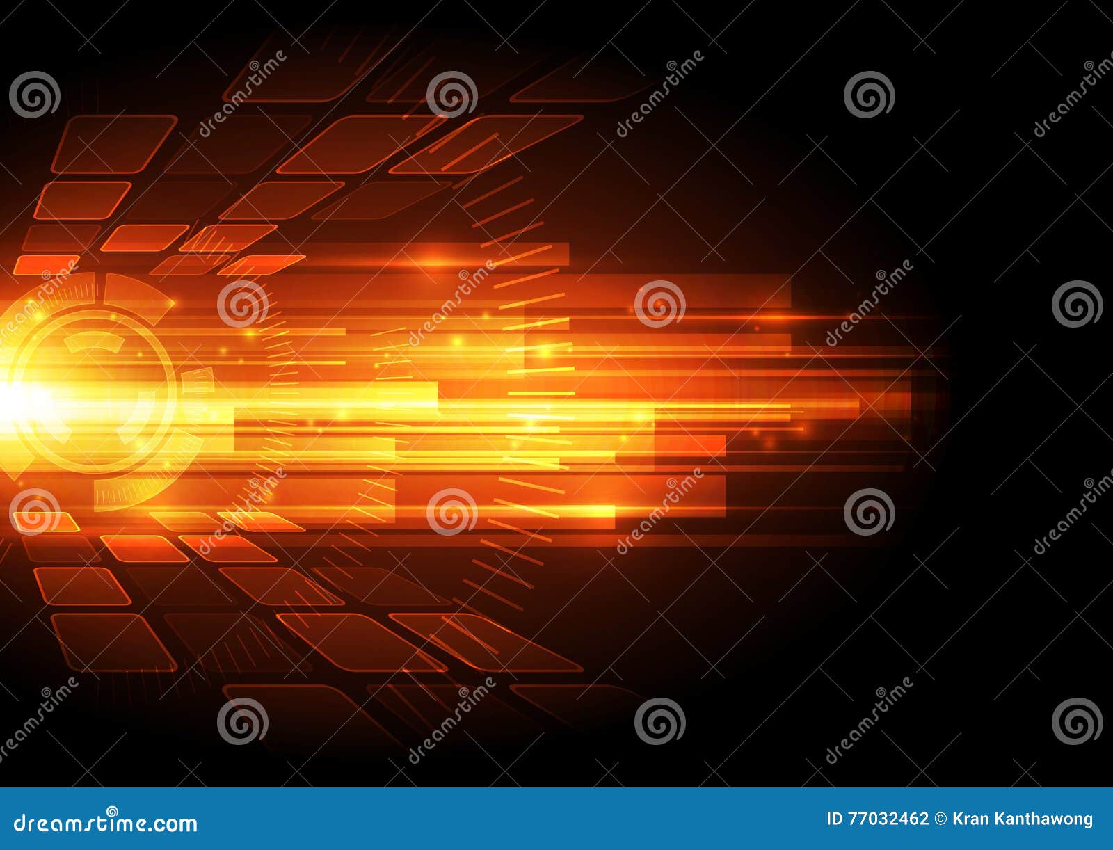 Vector Digital Speed Technology Concept, Abstract Background Stock ...