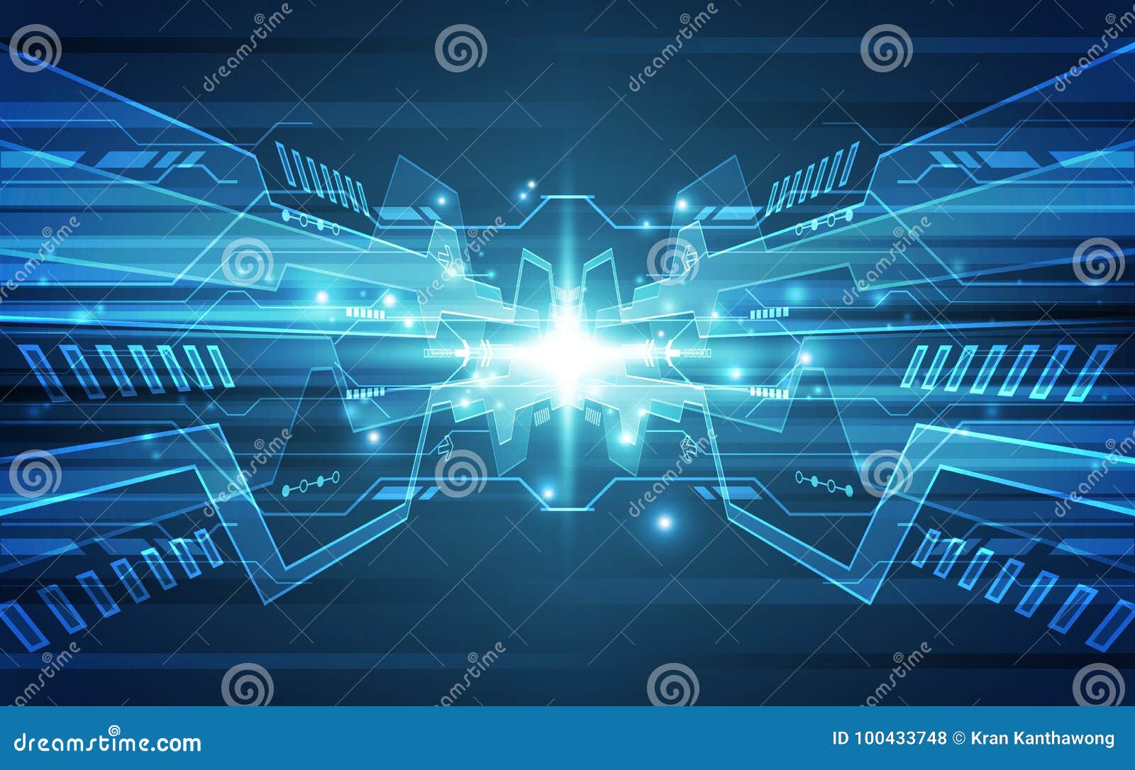 Vector Digital Speed Technology Concept, Abstract Background Stock ...