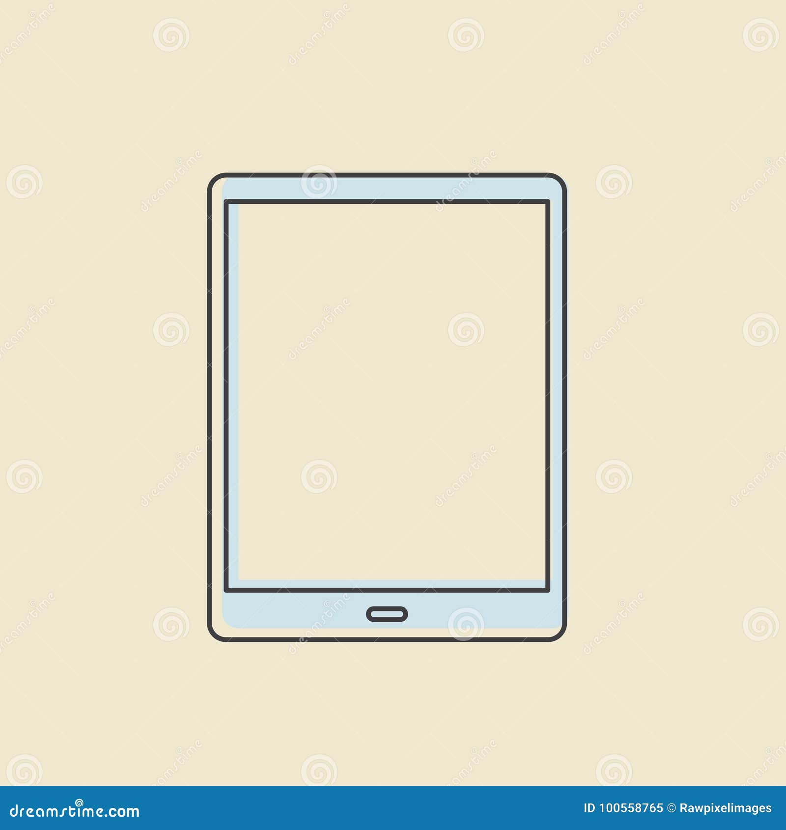 Vector of Digital Tablet Icon Stock Vector - Illustration of mobility ...