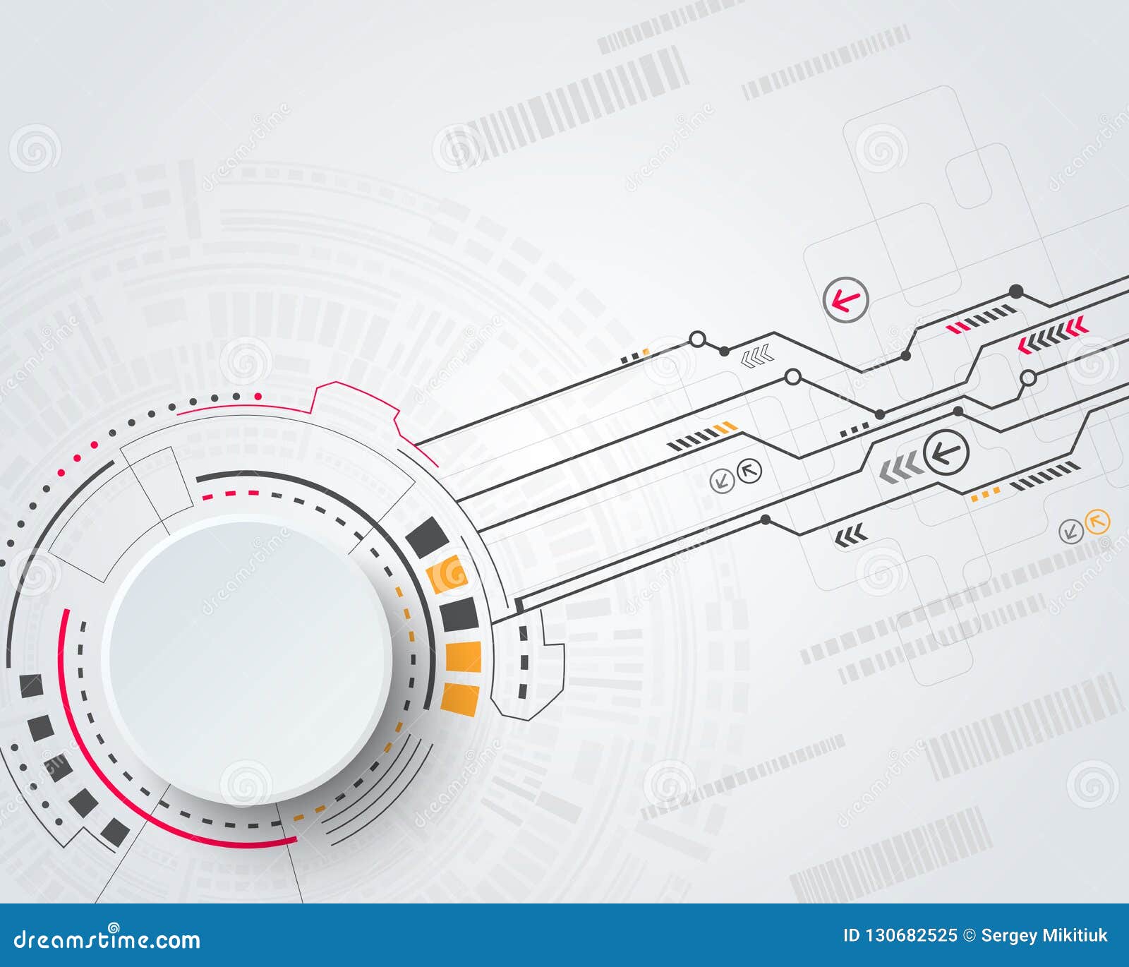 Vector Digital Technology Concept. Abstract Background Stock Vector ...