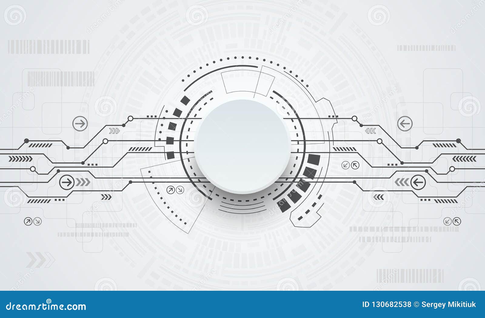 Vector Digital Technology Concept. Abstract Background Stock Vector ...