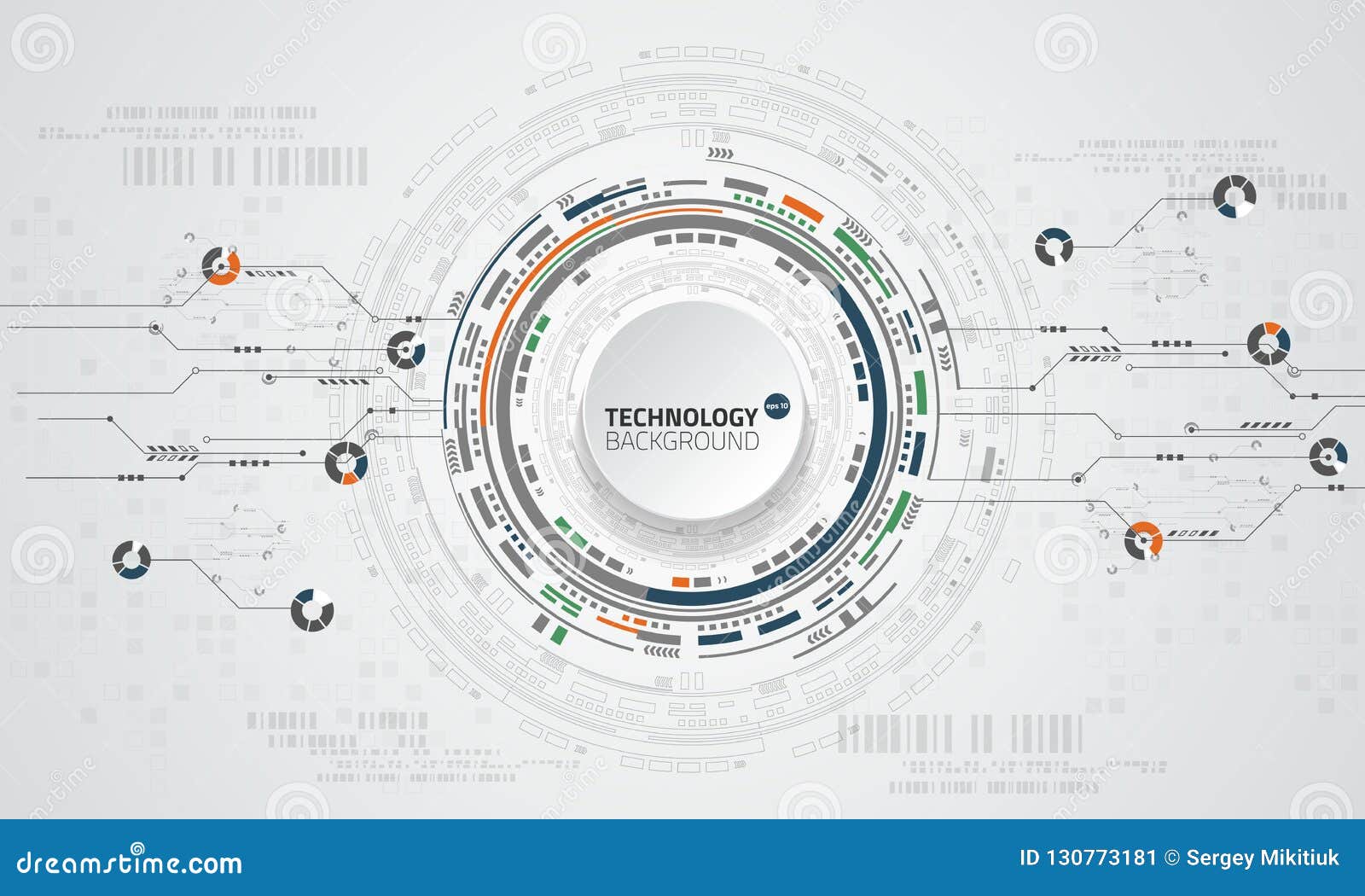 Vector Digital Technology Concept. Abstract Background Stock Vector ...