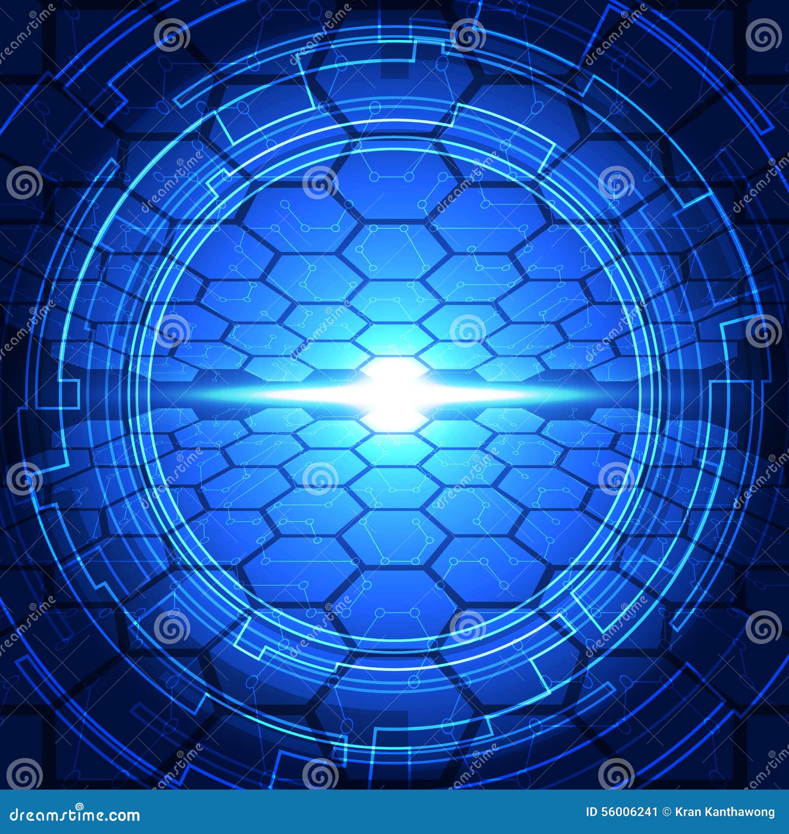 Vector Digital Technology Concept, Abstract Background Stock Vector ...