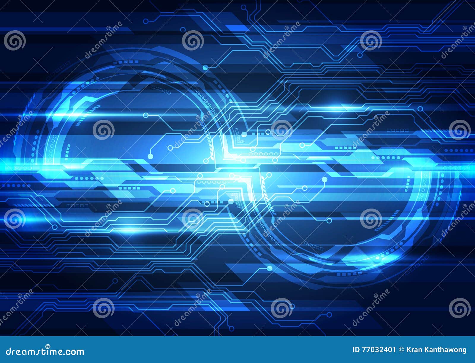 Vector Digital Technology Concept, Abstract Background Stock Vector ...