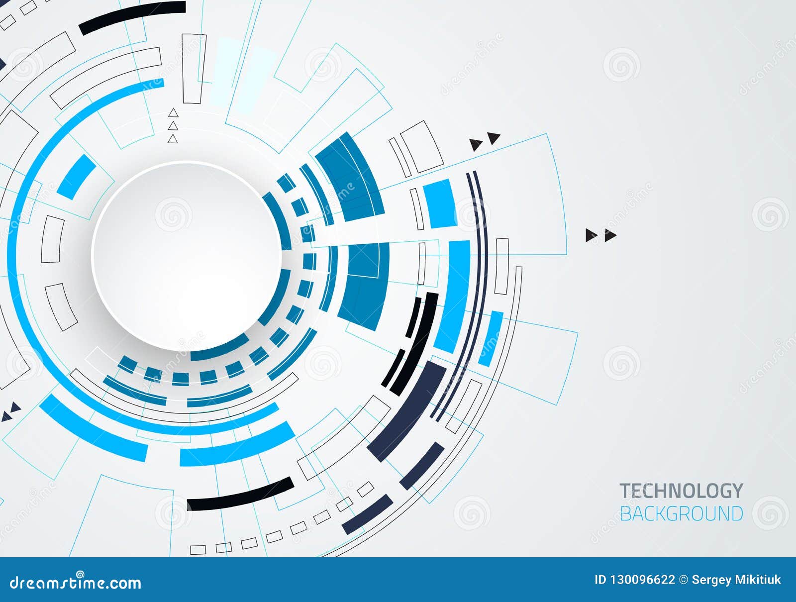 Vector Digital Technology Concept. Abstract Background Stock Vector ...