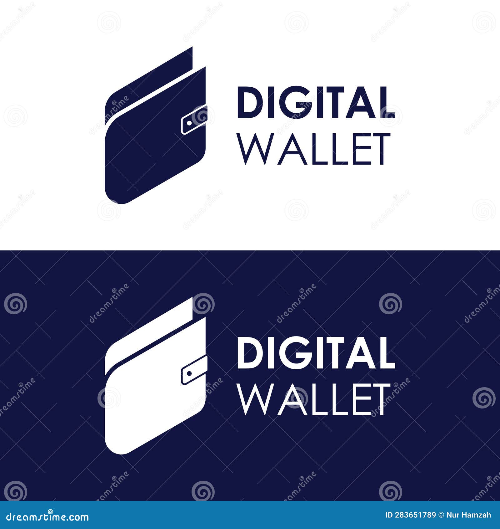Vector Digital Wallet Logo Template Stock Vector - Illustration of ...