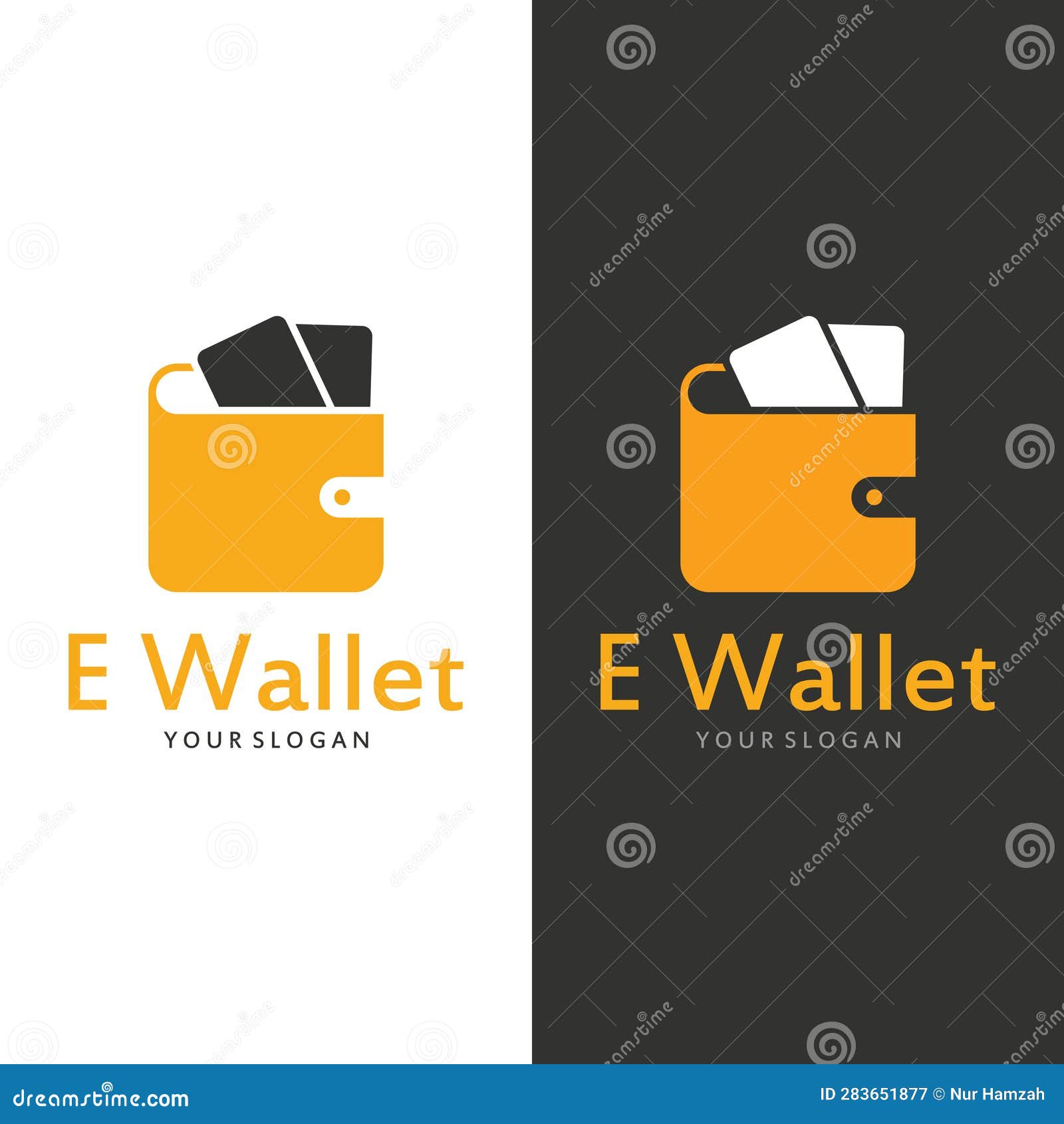 Vector Digital Wallet Logo Template Stock Vector - Illustration of sign ...