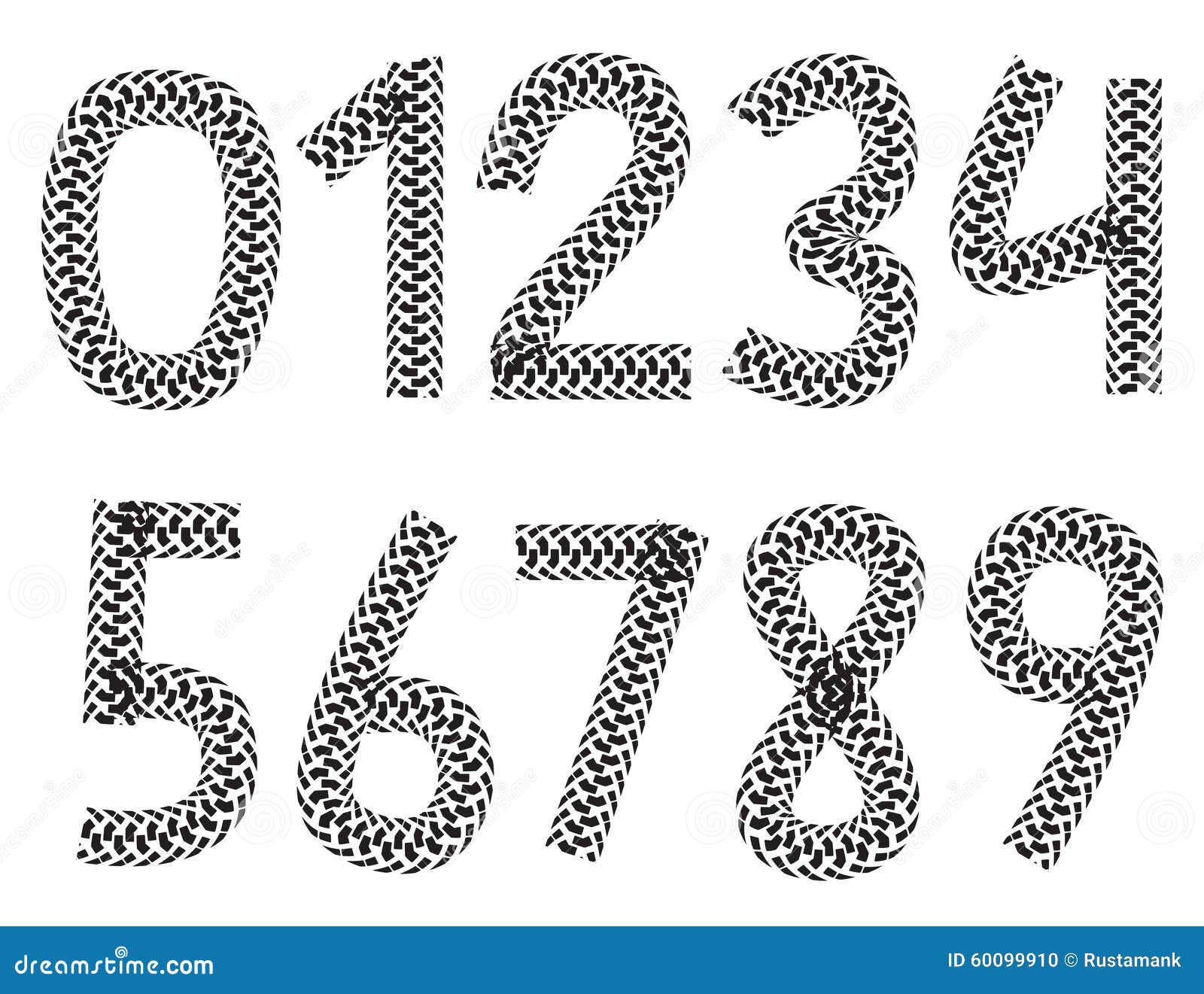 Vector Digits, Numerals Created In 8 Bit Style. Pixel Art Number Stock ...