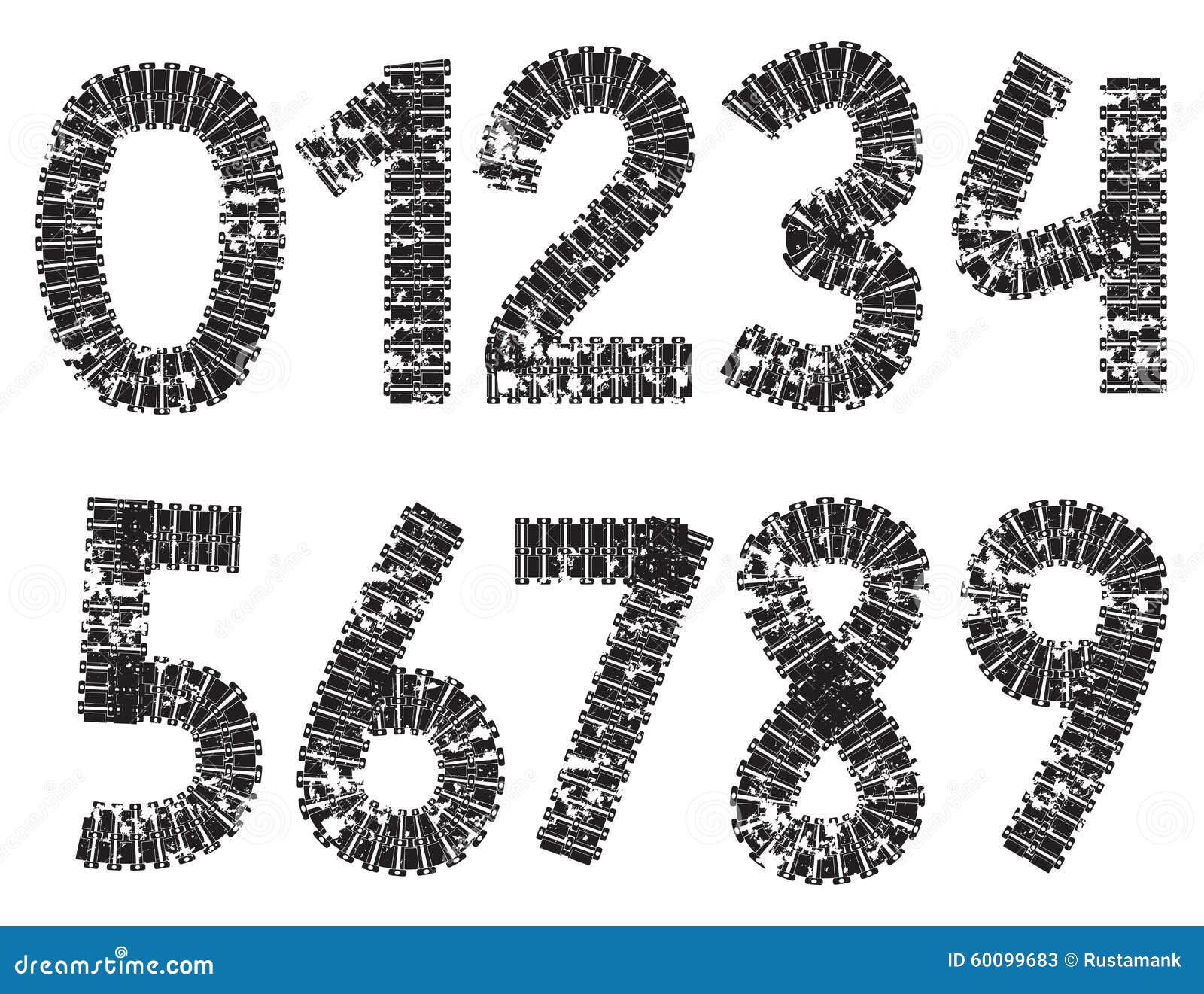 Vector Digits, Numerals Created In 8 Bit Style. Pixel Art Number Stock ...