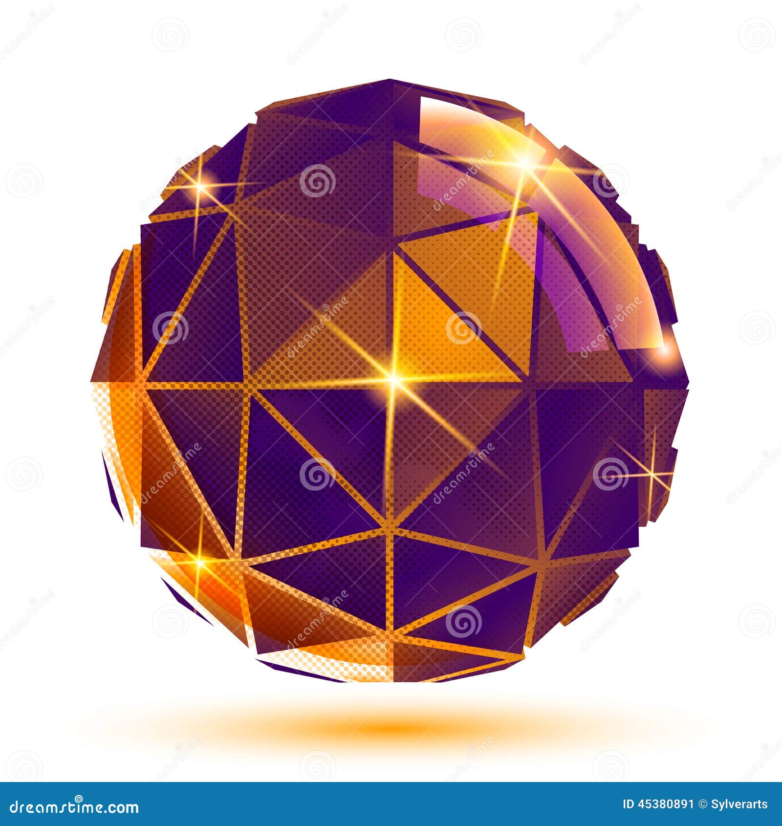 Vector Dimensional Futuristic Sparkling Object, Bright Stock Vector ...