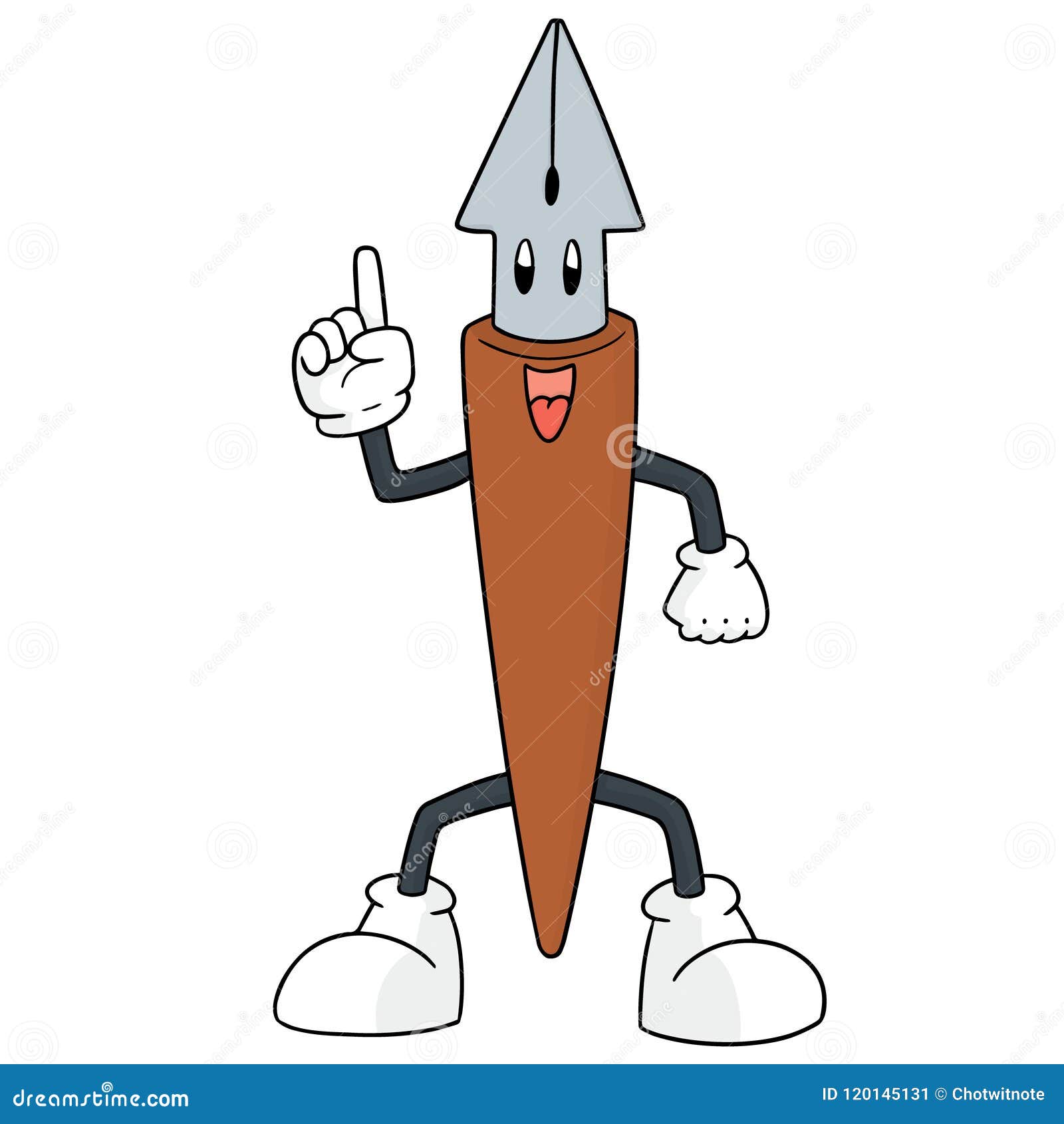 Vector of dip pen stock vector. Illustration of sketching - 120145131