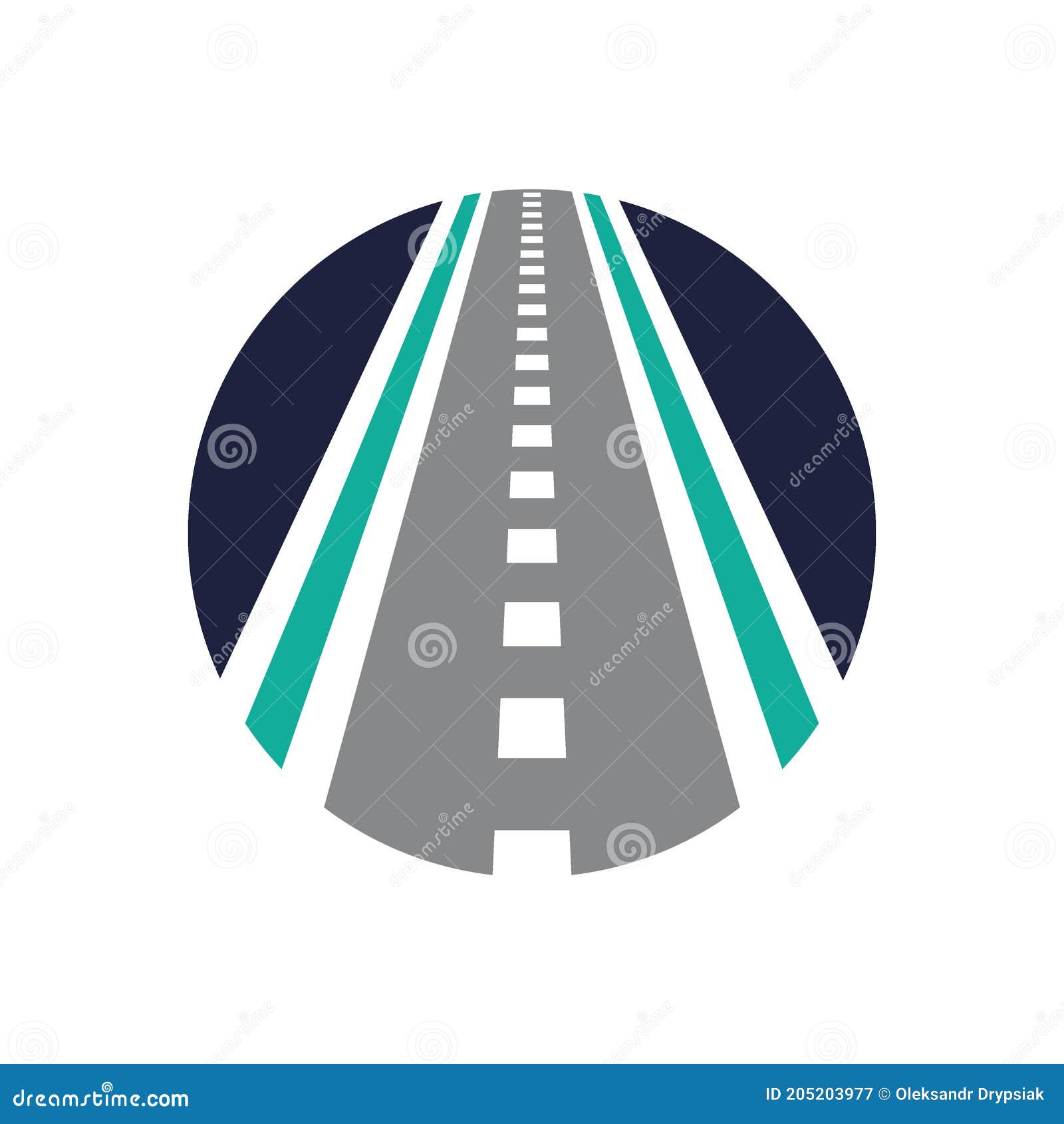 Vector Direction Logo Combination. Street and Pathway Symbol Stock ...