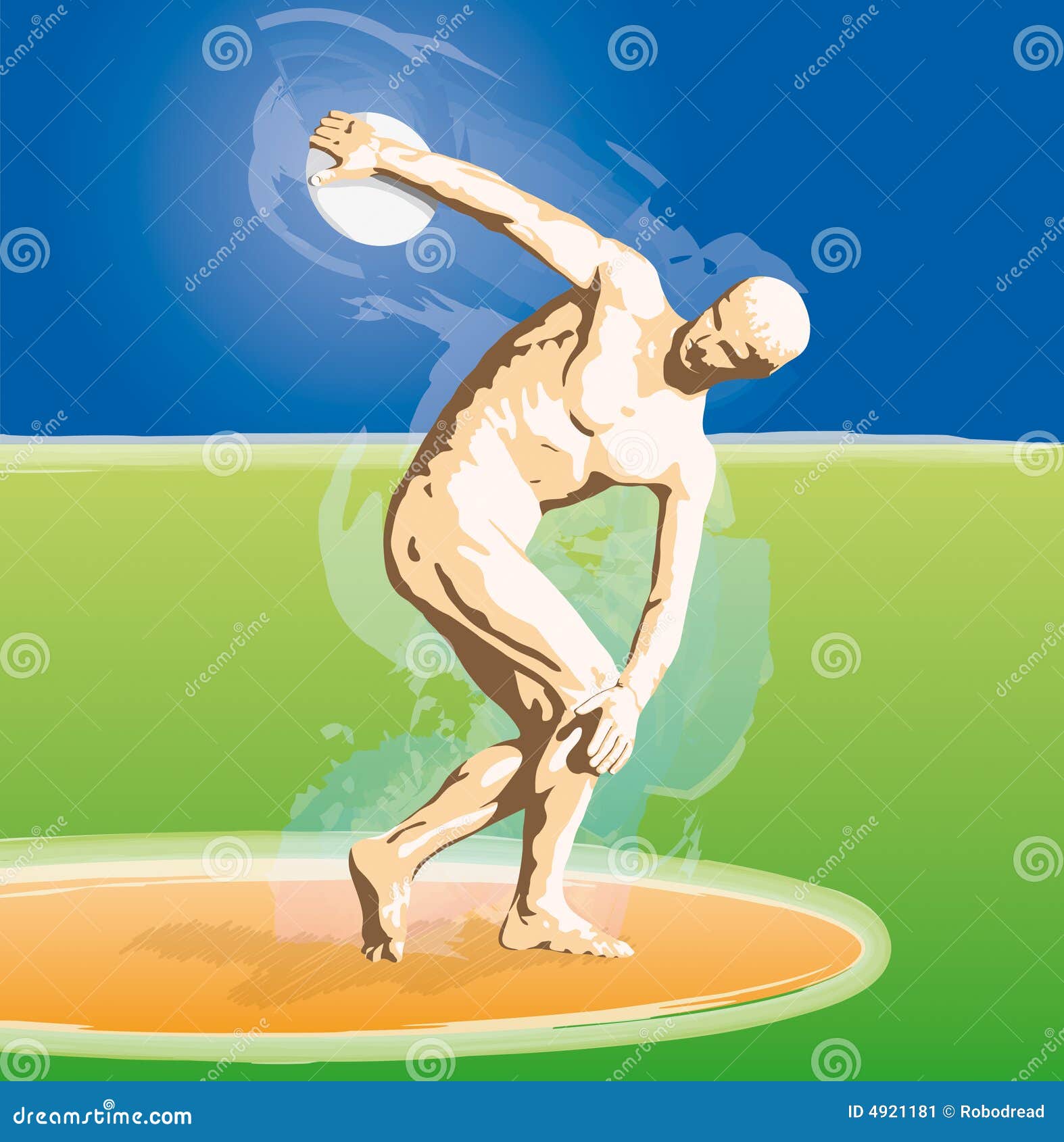 Vector Discobolus | CartoonDealer.com #4922941