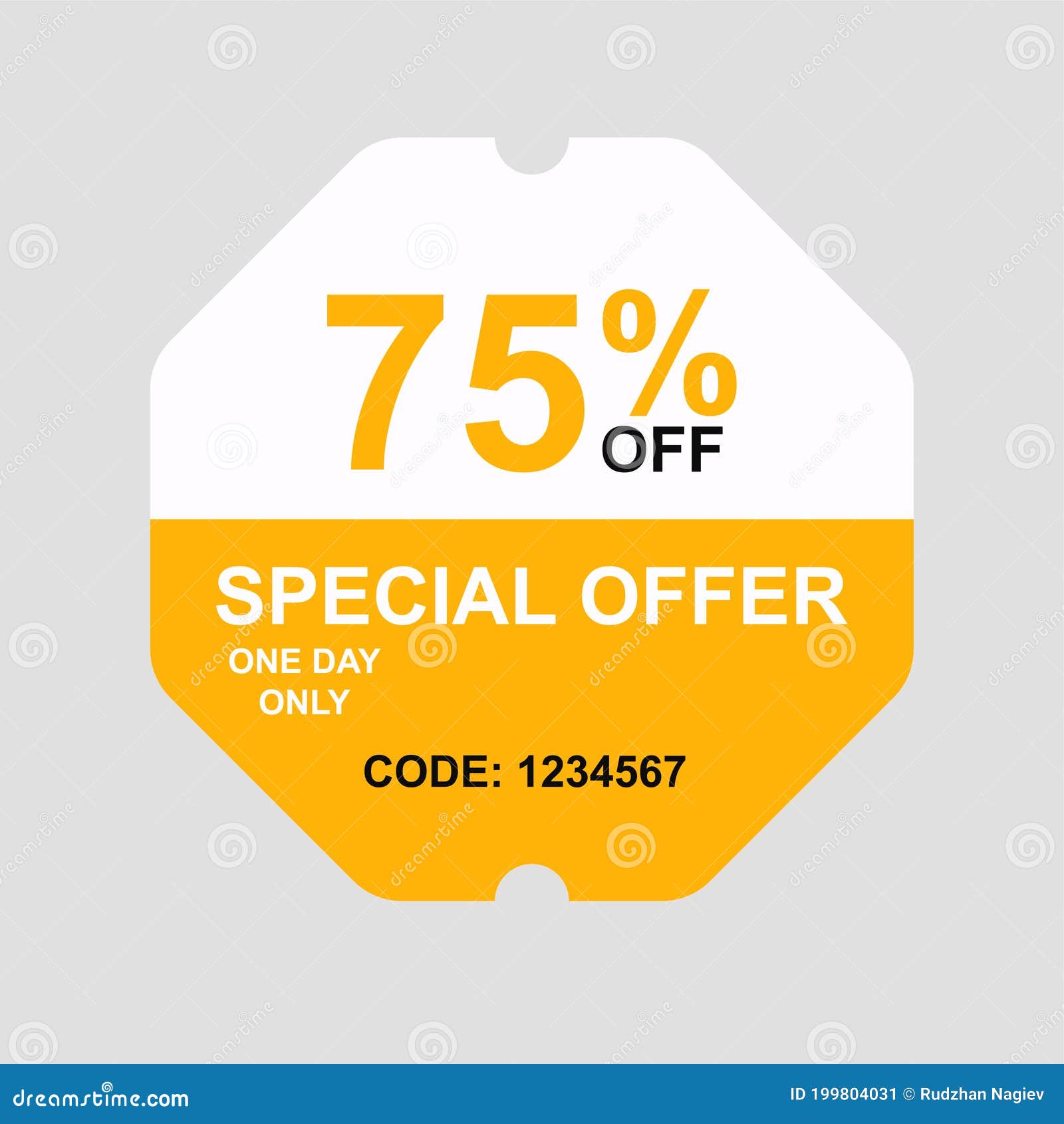Vector Discount Coupon Flyer Sticker or Banner Stock Vector ...