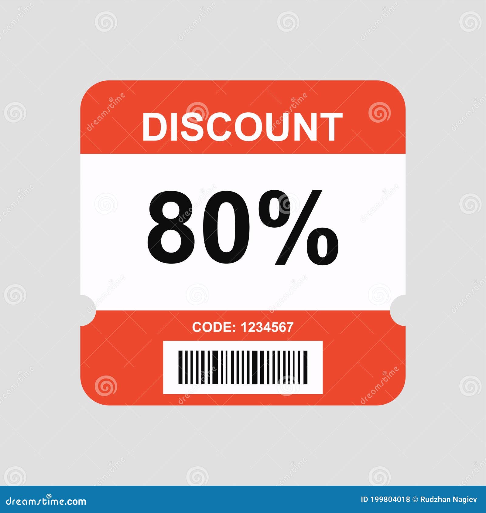 Vector Discount Coupon Flyer Sticker or Banner Stock Vector ...
