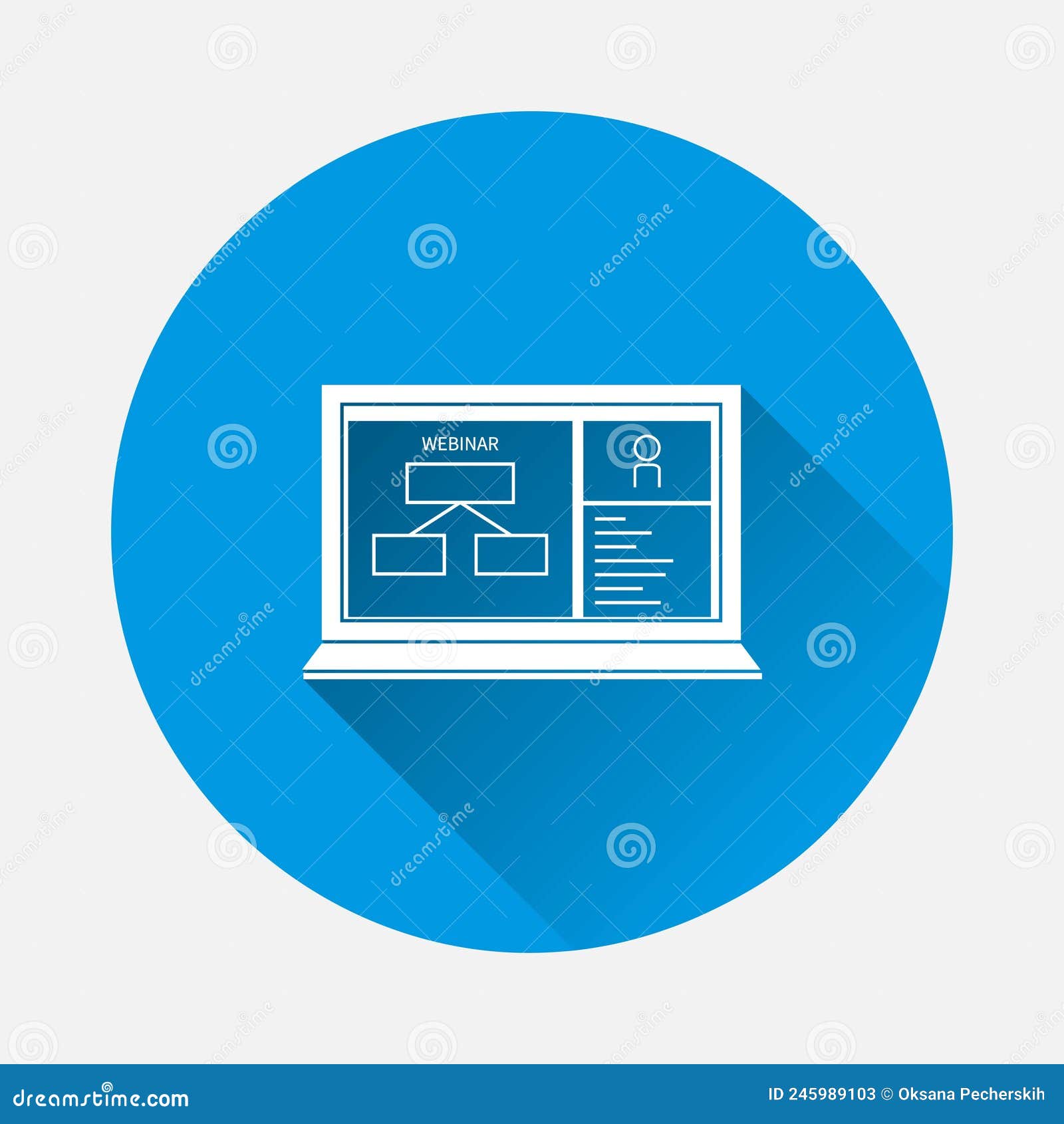 Vector Distance Learning Icon. Icon of Laptop and Education Symbol Icon ...