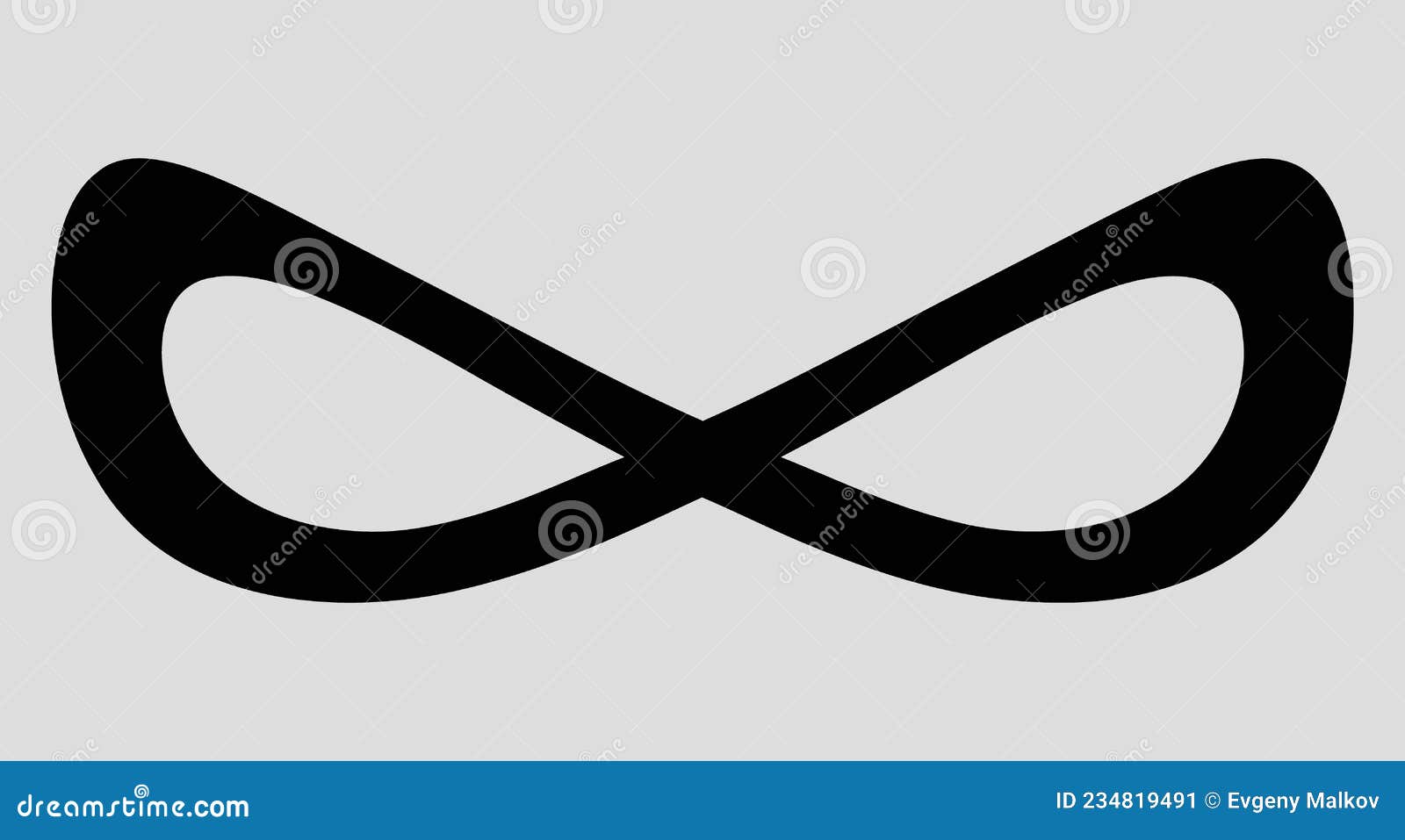 Vector Distorted Infinity Icon Illustration Stock Vector - Illustration ...
