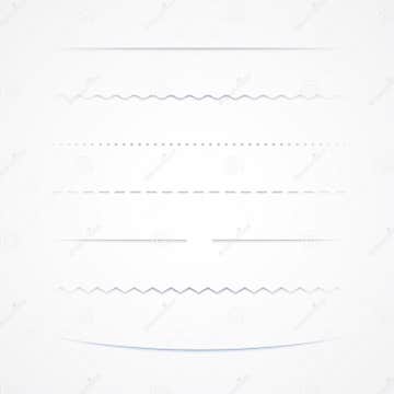 Vector Dividers, Isolated on White Background Stock Vector ...