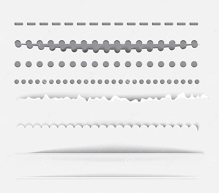 Vector Dividers and Vertical Rules for Design. Stock Vector ...