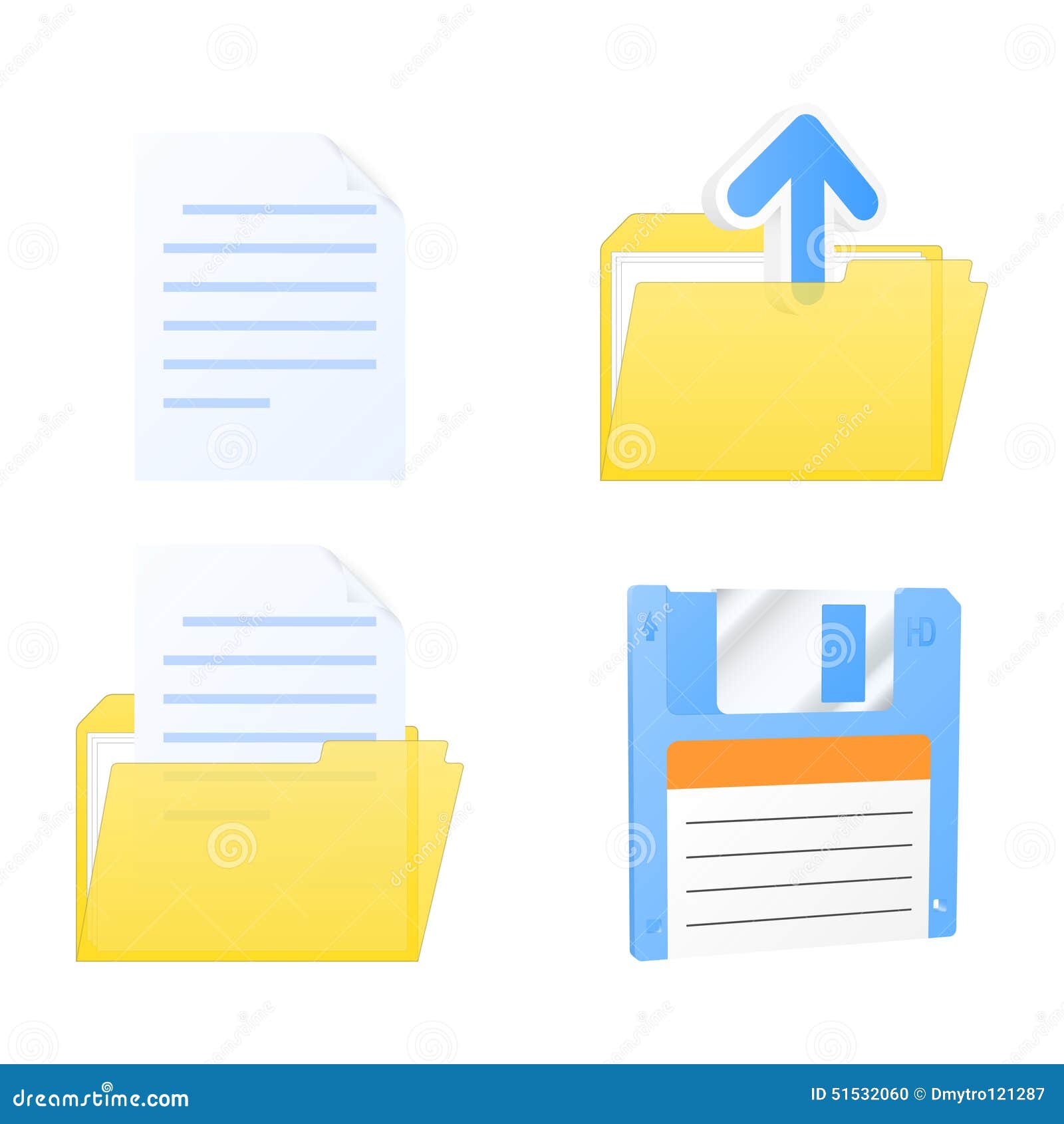 Vector document icons stock vector. Illustration of application - 51532060