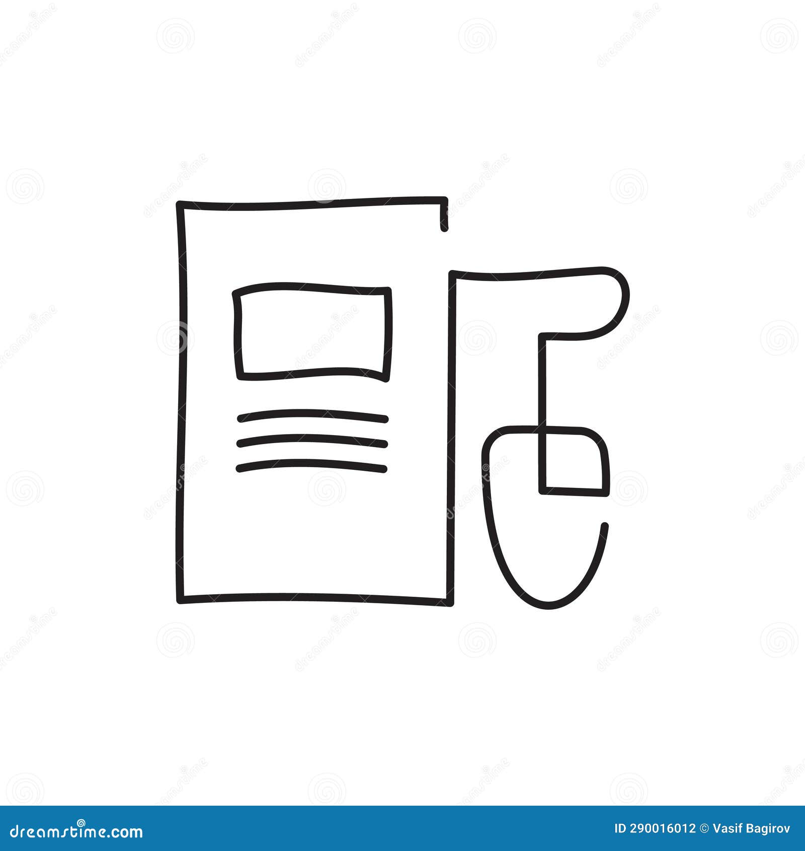 Vector Document. Information Data Stock Illustration - Illustration of ...