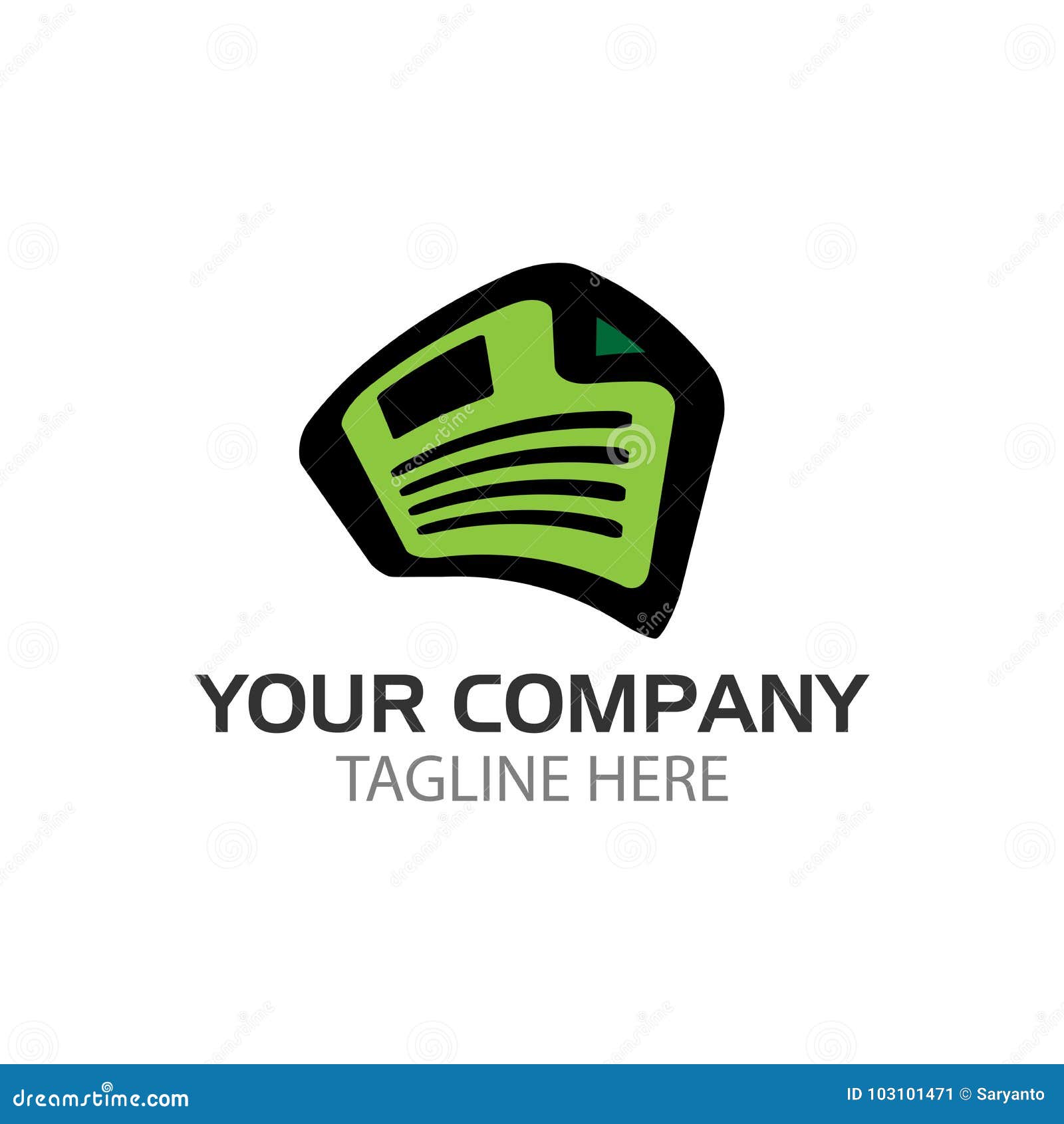 Vector Document Logo or Documents Icons. Green Documents Icons Stock ...