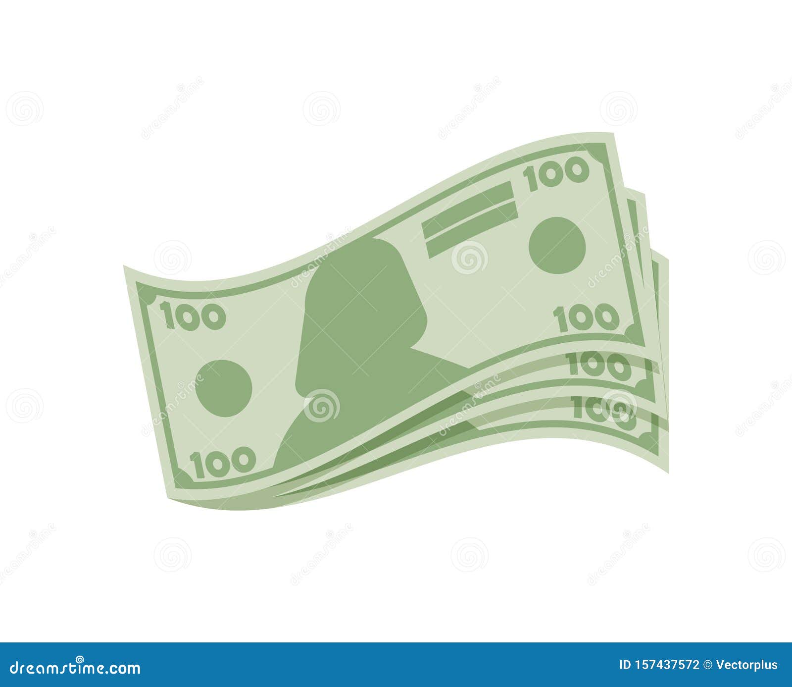 Bill With Symbol Of Baht Thailand Cartoon Vector | CartoonDealer.com ...