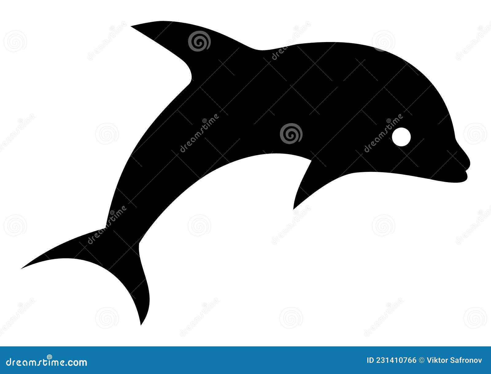 Vector Dolphin Flat Icon Image Stock Vector - Illustration of wildlife ...