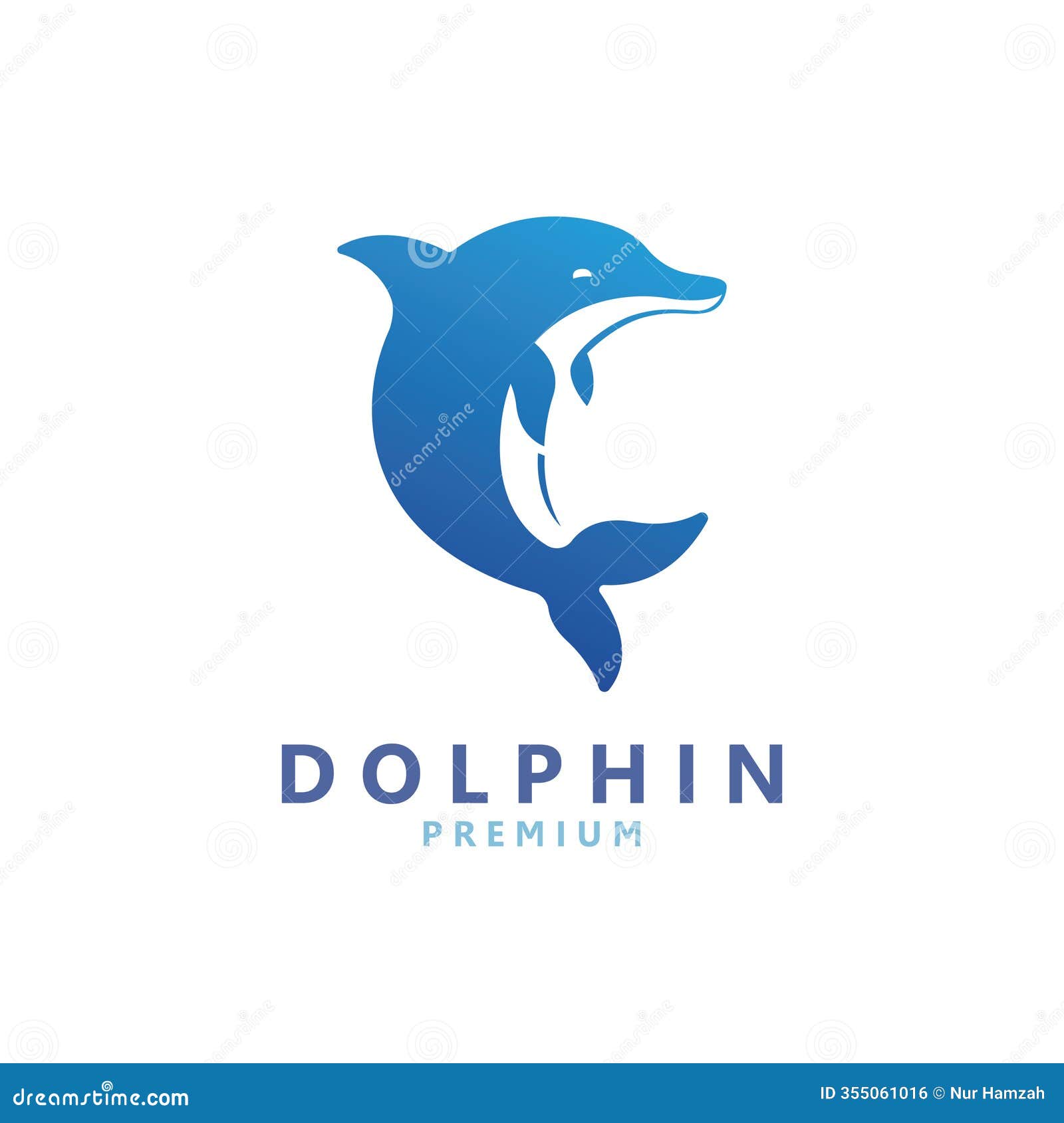 Vector Dolphin Logo Creative Design Stock Illustration - Illustration ...