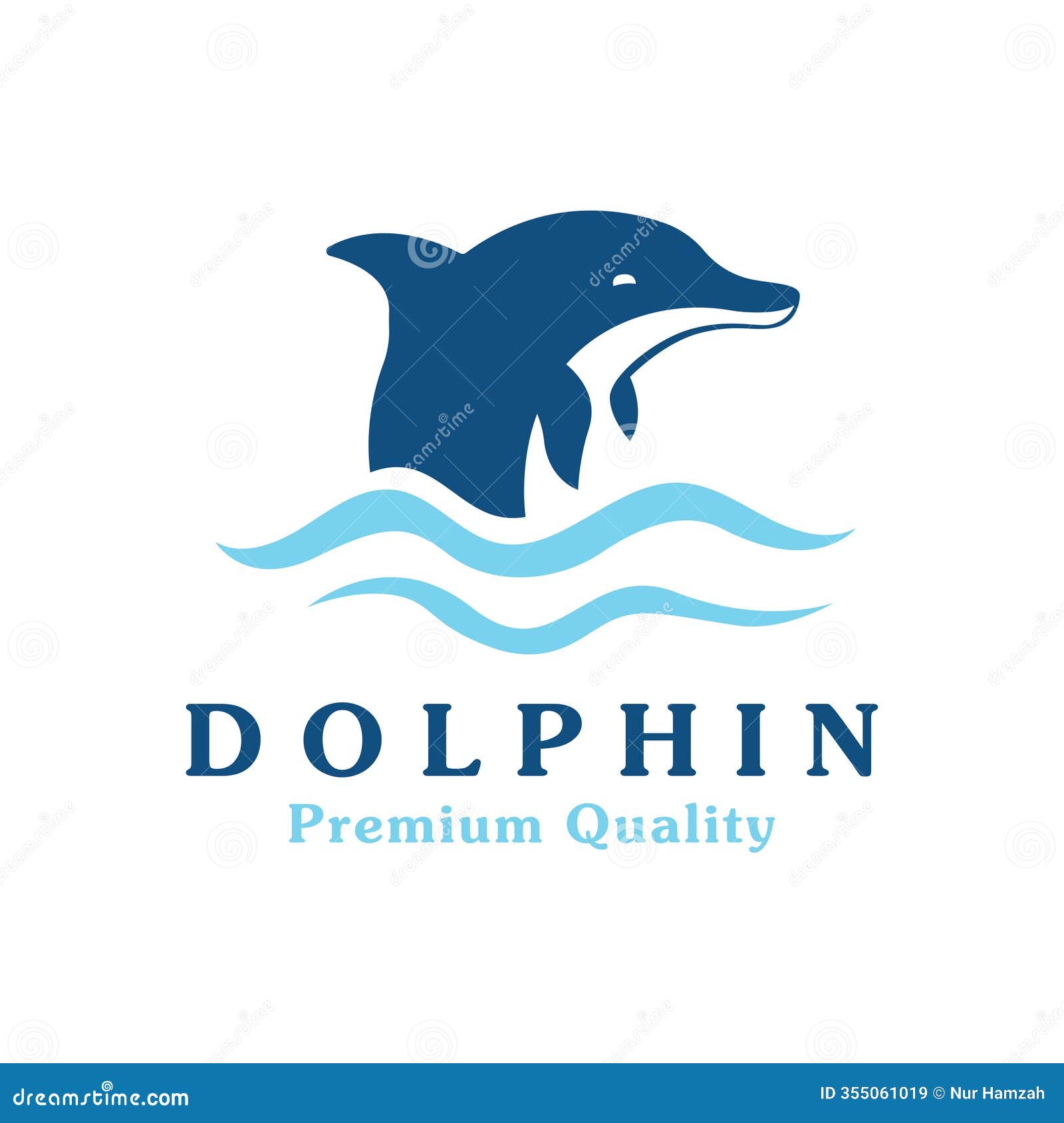 Vector Dolphin Logo Creative Design Stock Illustration - Illustration ...