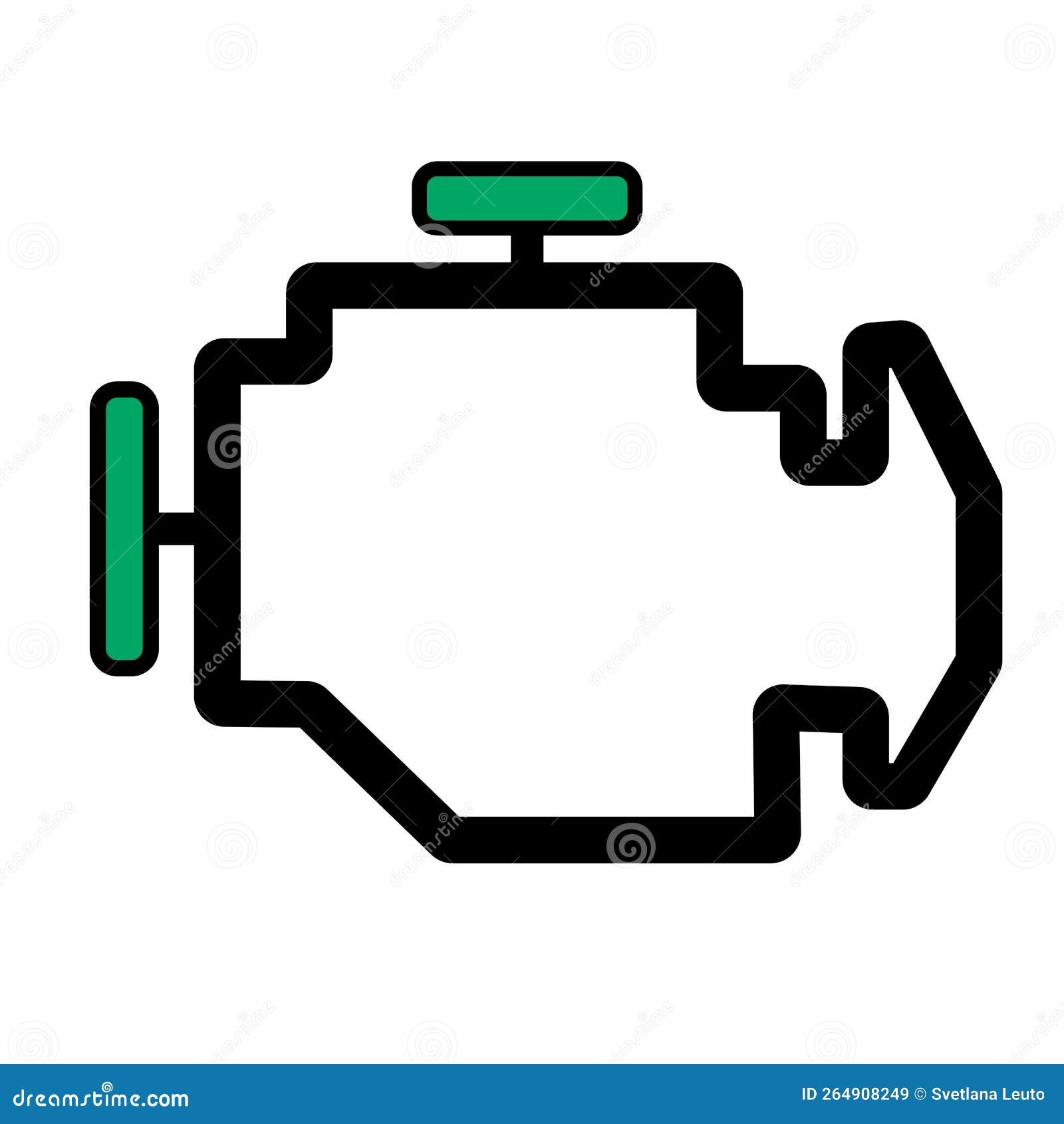 Vector Doodle Car Engine Icon, Website Icon Stock Vector - Illustration ...