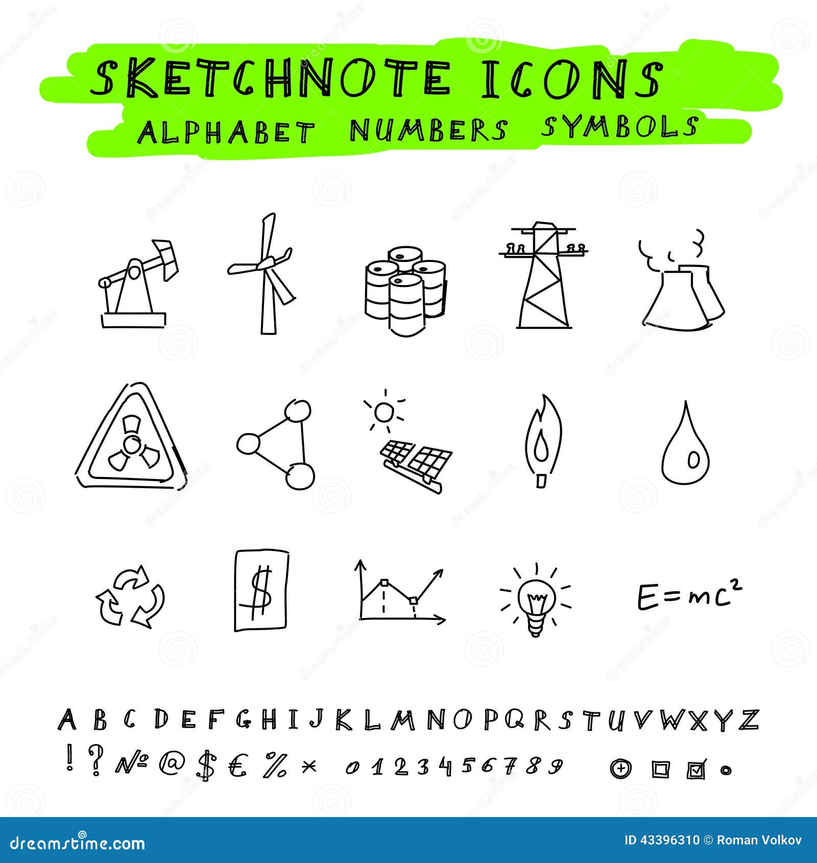 Vector Doodle Icons stock vector. Illustration of design - 43396310