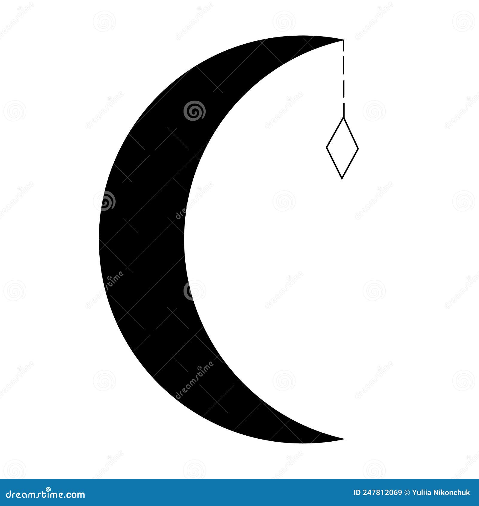 Stylized Sun And Moon Cartoon Vector | CartoonDealer.com #148066001