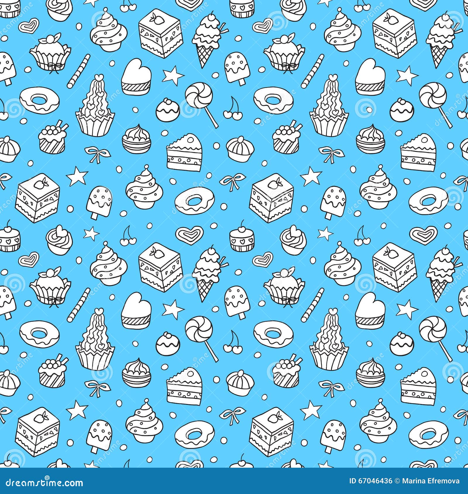 Seamless Bake Tool Pattern Cartoon Vector | CartoonDealer.com #23094927