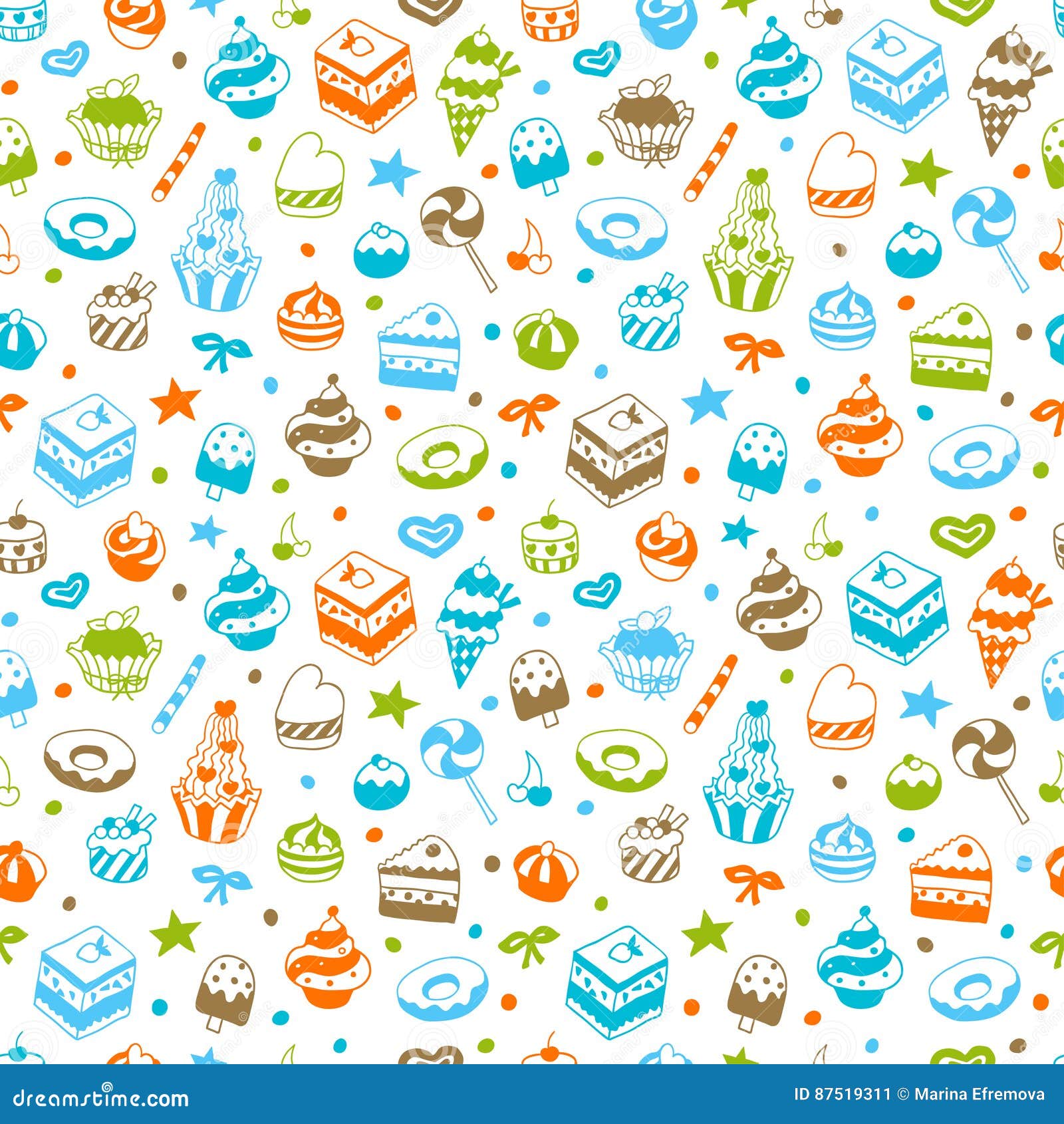 Seamless Bake Tool Pattern Cartoon Vector | CartoonDealer.com #23094927