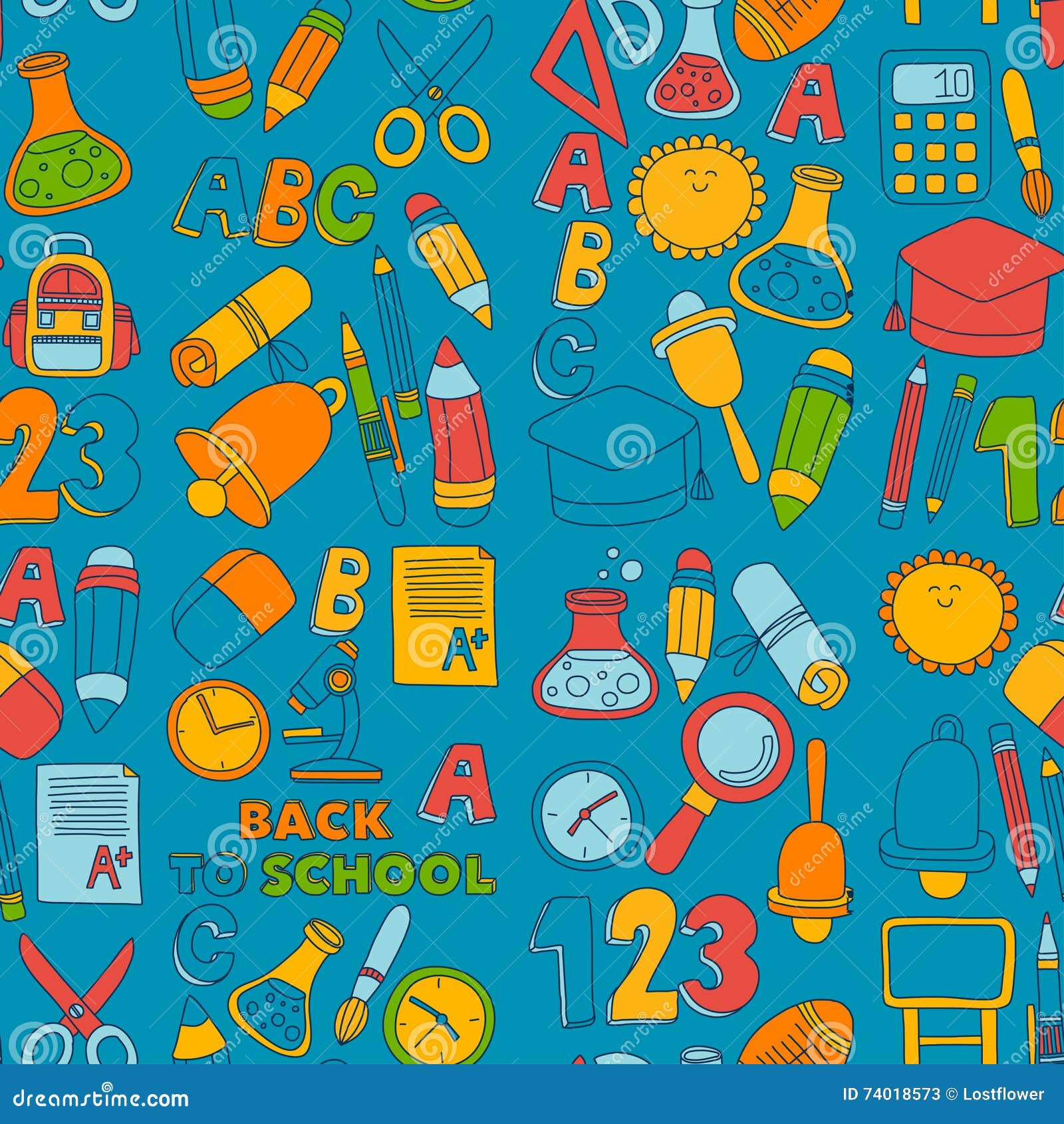 Vector Doodle Set of Education Symbols Back To School Stock Vector ...