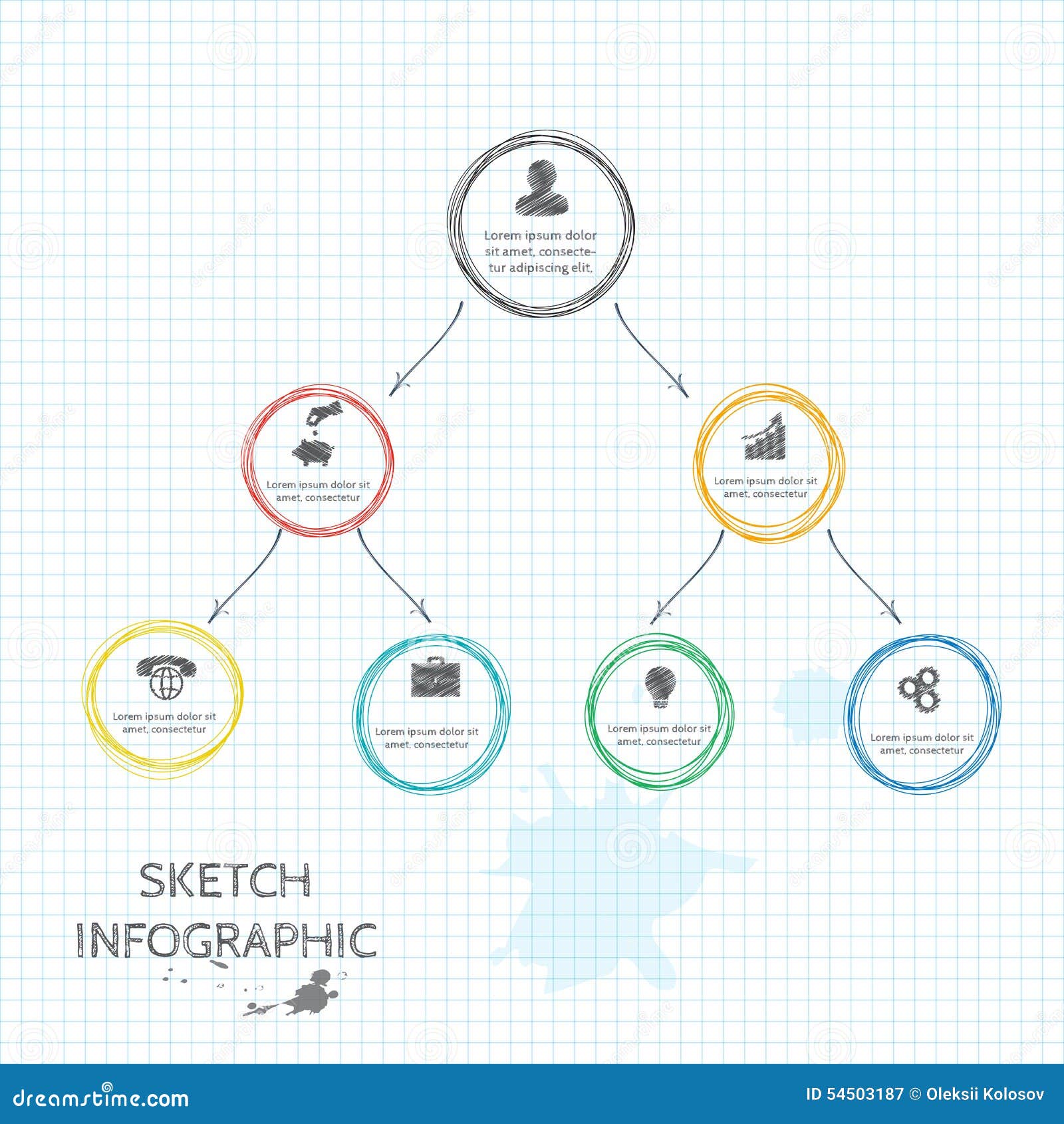 Vector Doodle Sketch Elements for Infographic. Stock Vector ...