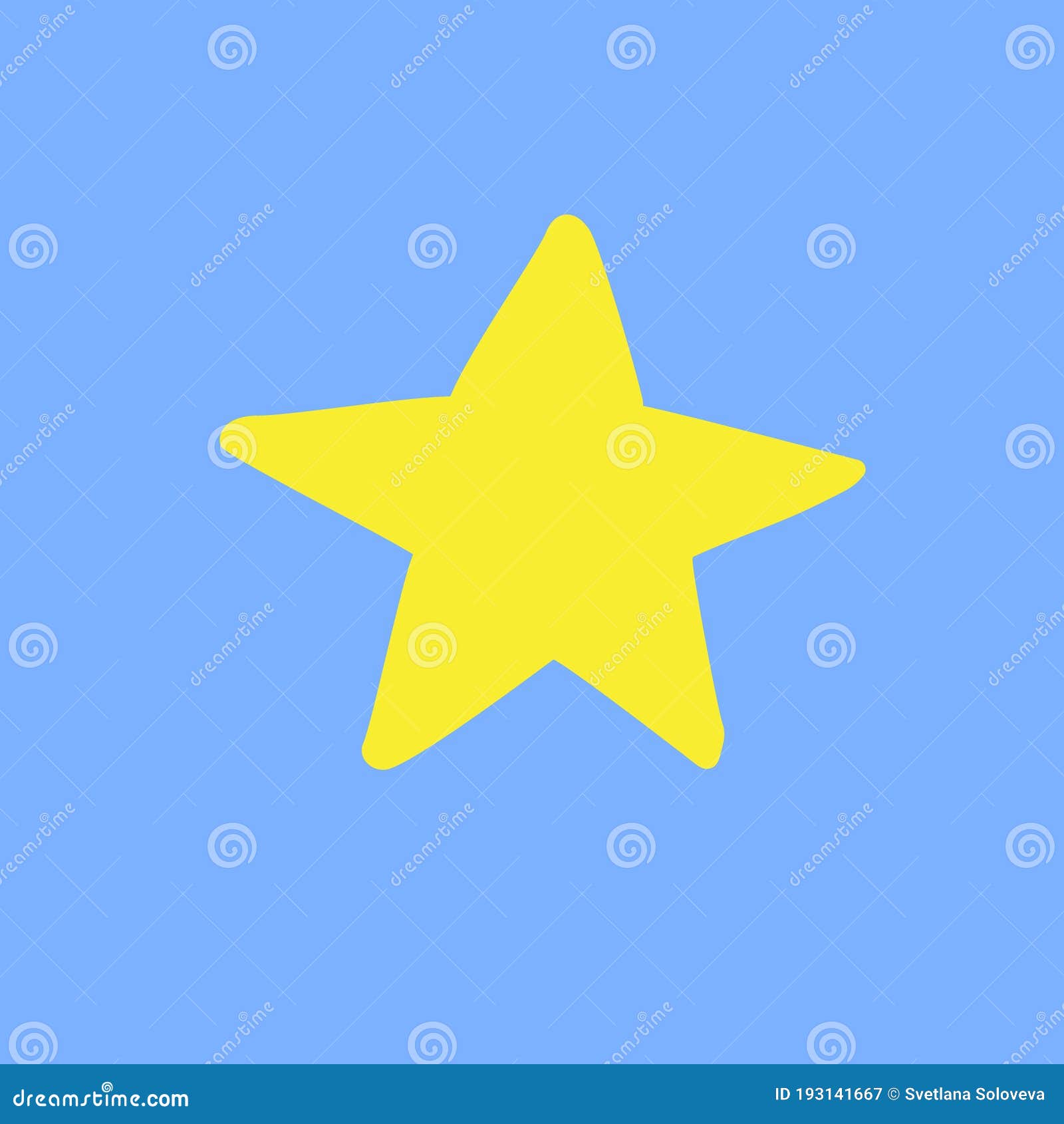 Vector Doodle Sketch Yellow Star Silhouette Stock Illustration ...