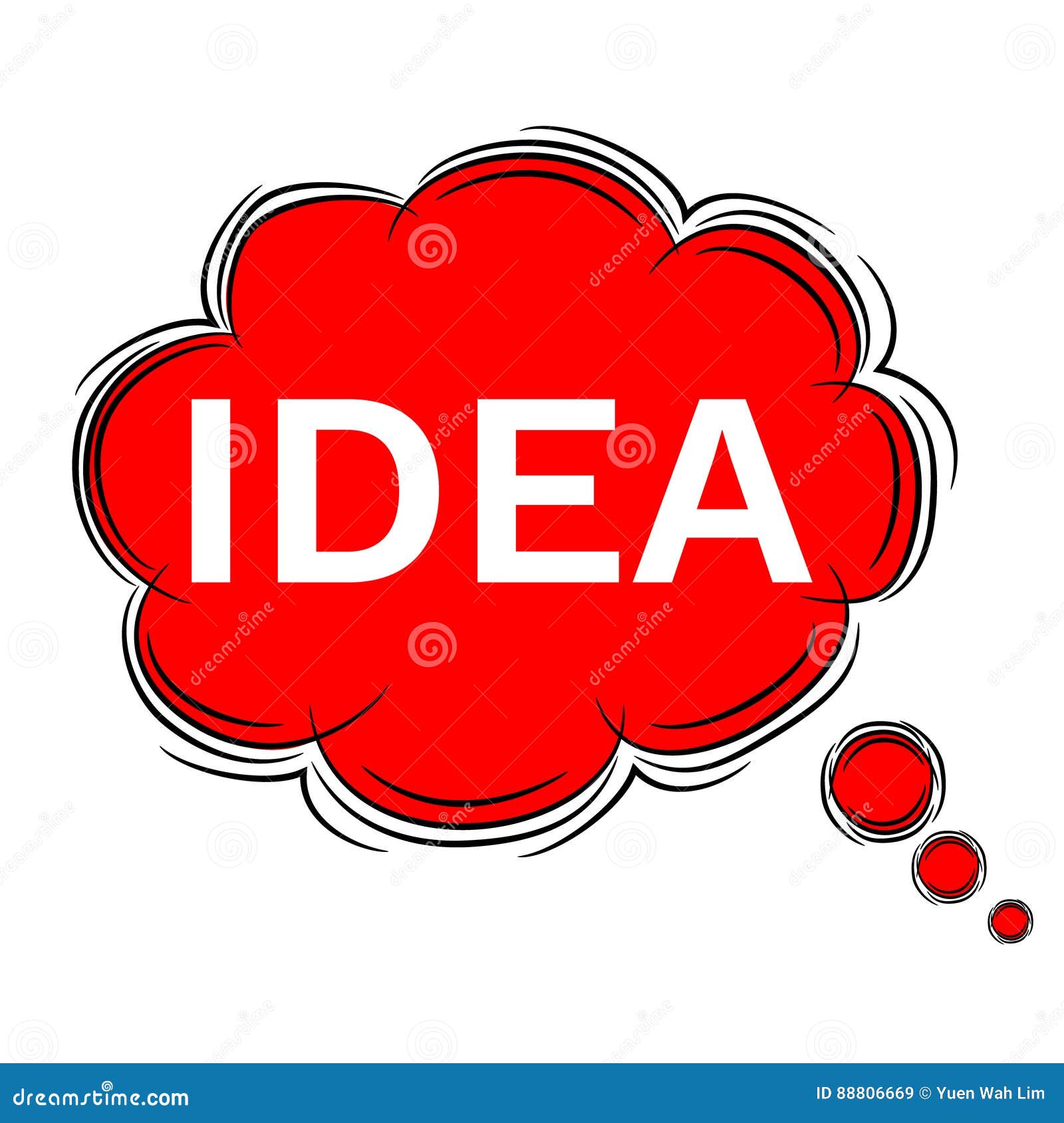 Vector Doodle of Speech Bubble IDEA . EPS8 . Stock Vector ...