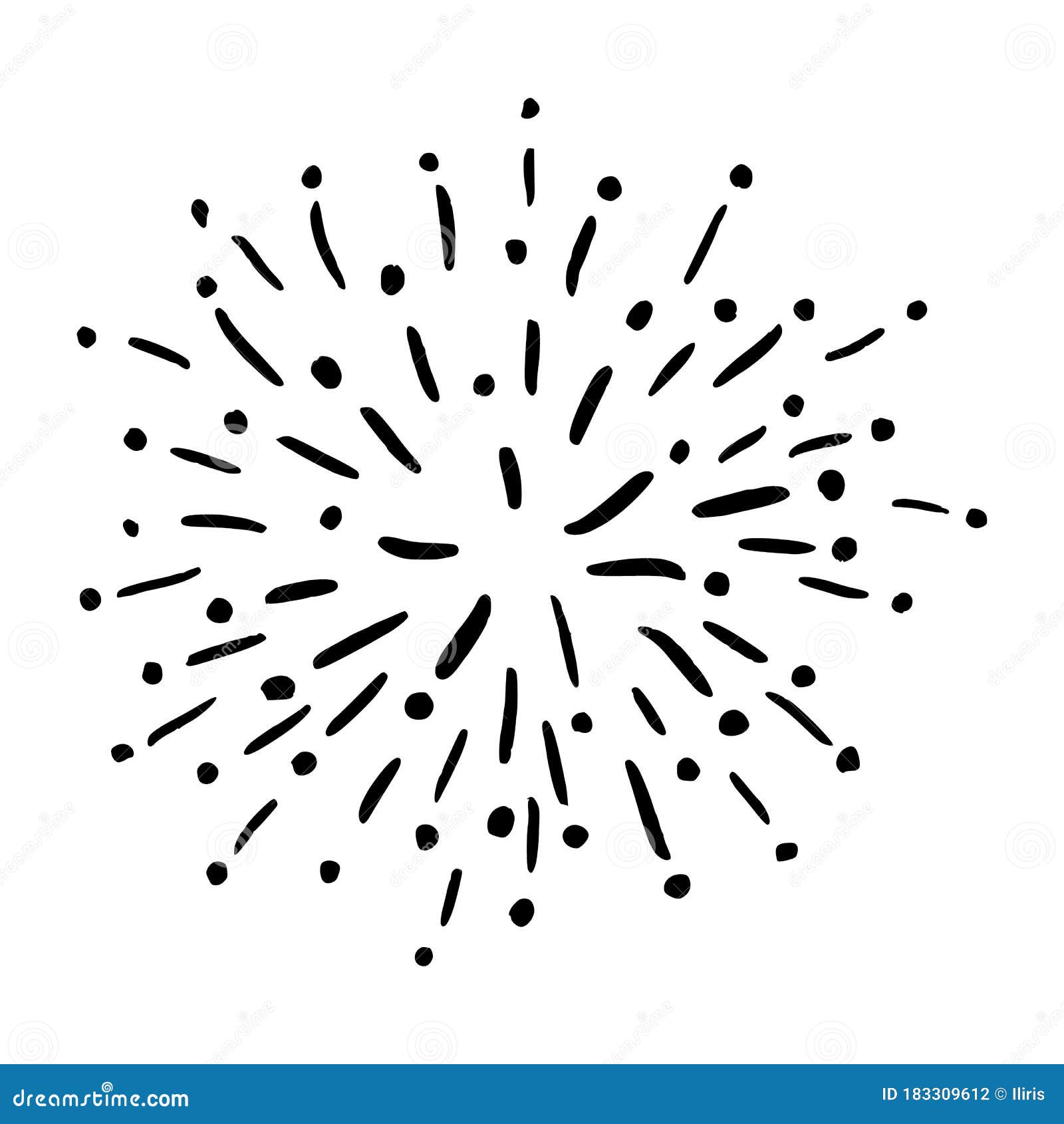 Vector Doodle Sun Rays or Starbursts. Stock Vector - Illustration of ...
