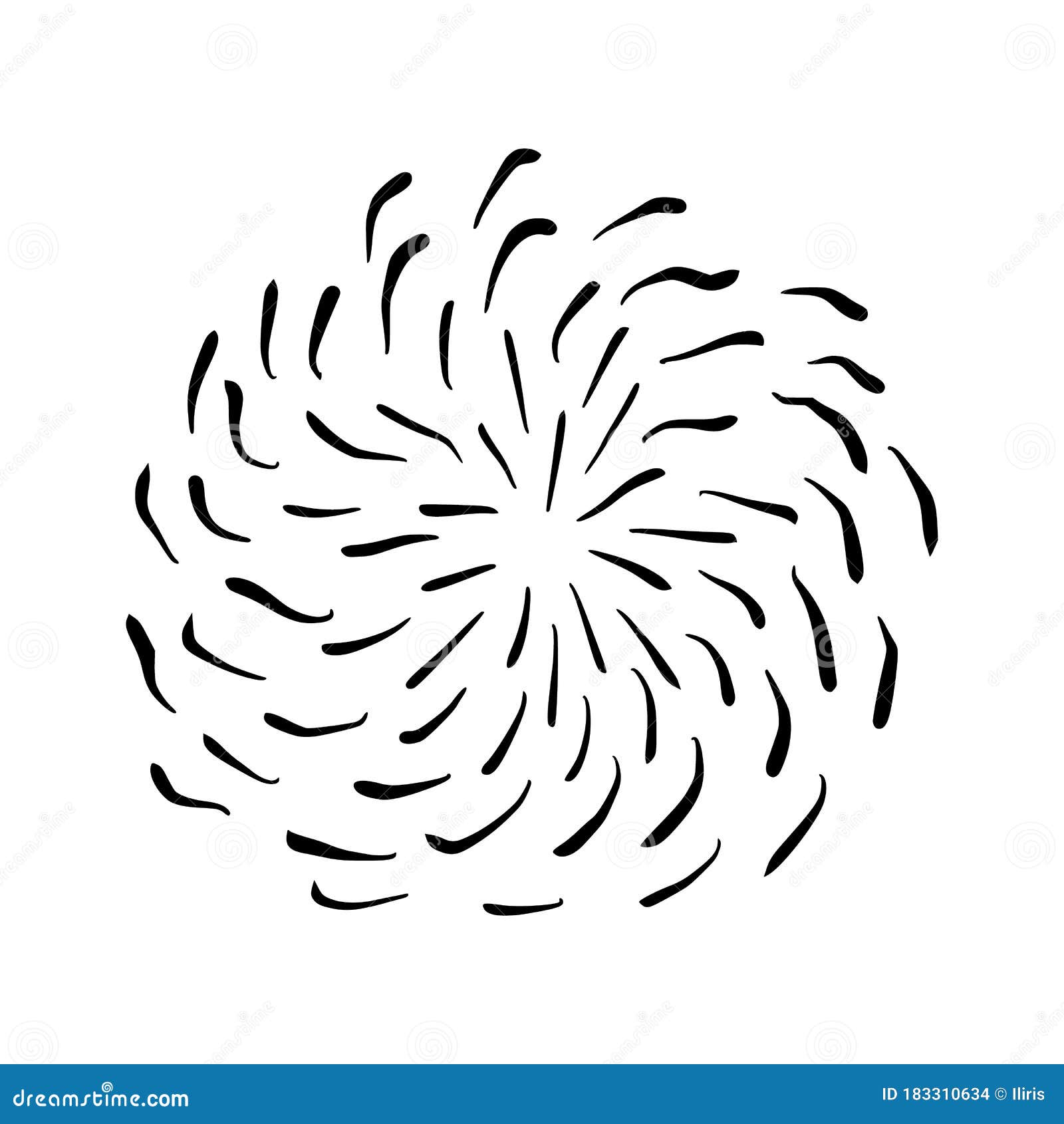 Vector Doodle Sun Rays or Starbursts. Stock Vector - Illustration of ...