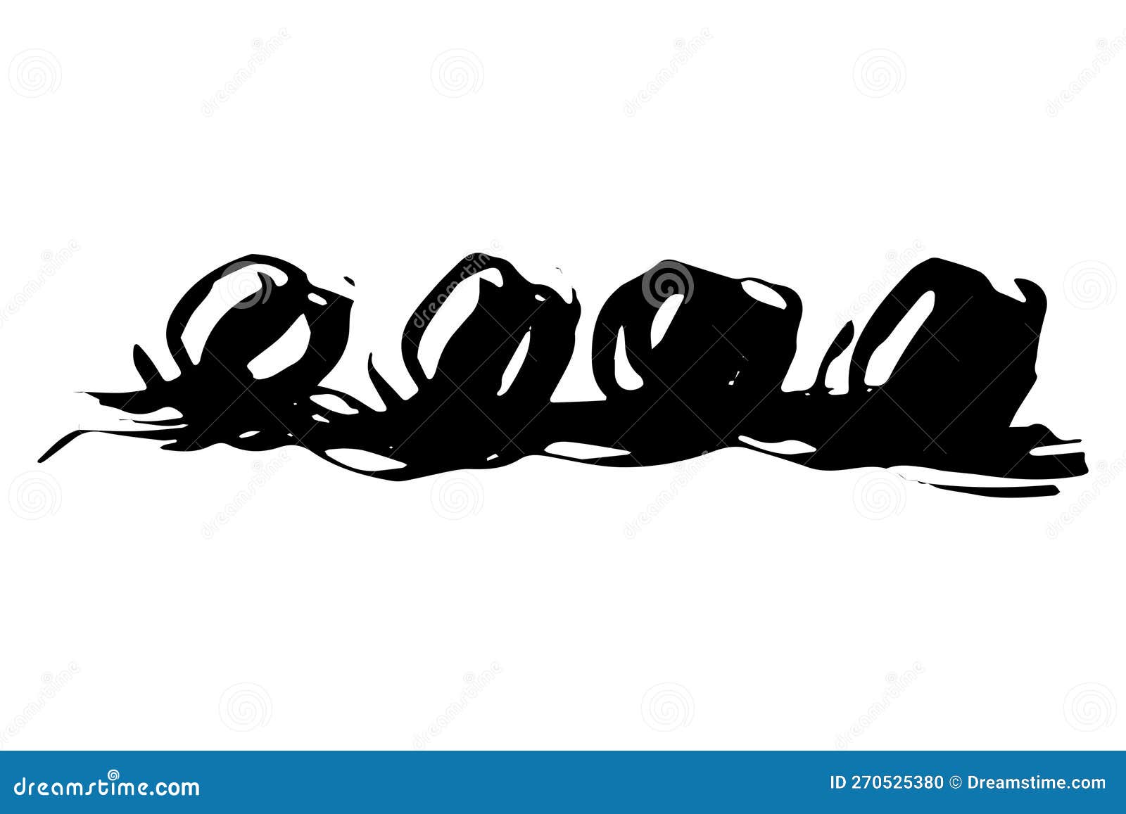 Vector Doodle Wave Curl. Black Color Scroll Brush Stock Vector ...