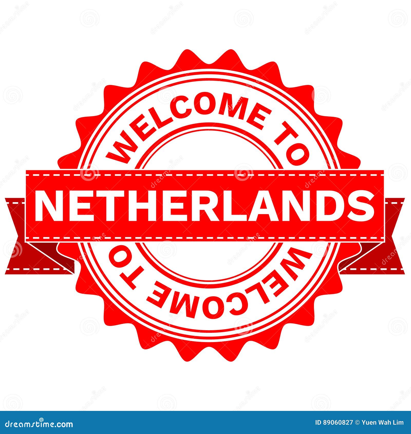 Vector Doodle of WELCOME TO COUNTRY NETHERLANDS . EPS8 . Stock Vector ...