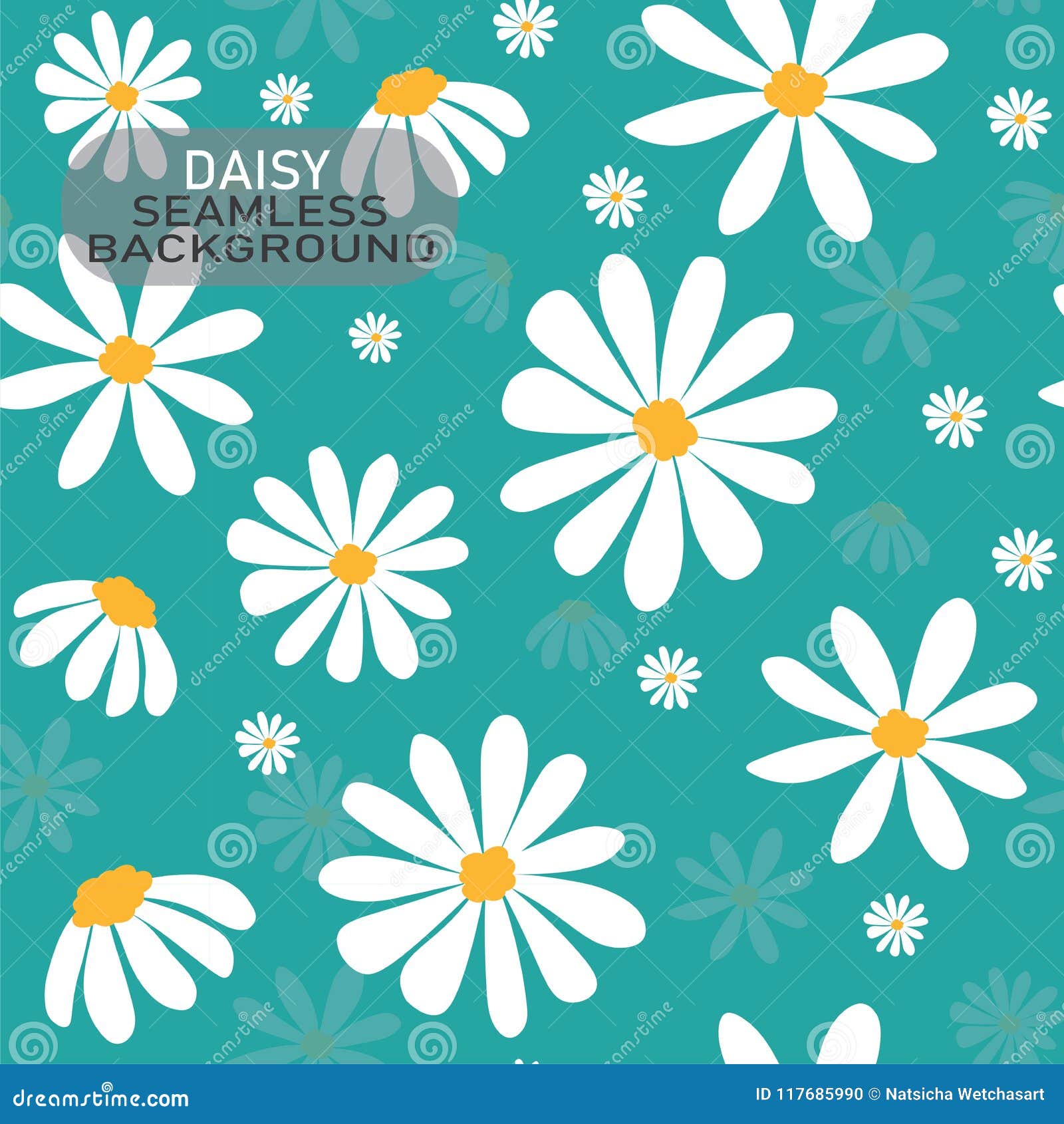 Daisy Flower Pattern Stock Illustrations – 53,828 Daisy Flower Pattern ...