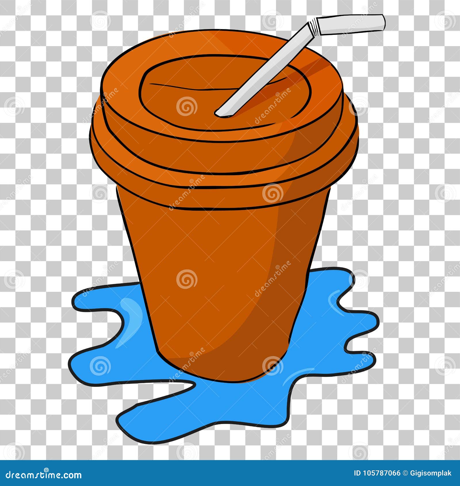 Spill Water Vector Cartoon | CartoonDealer.com #162526519