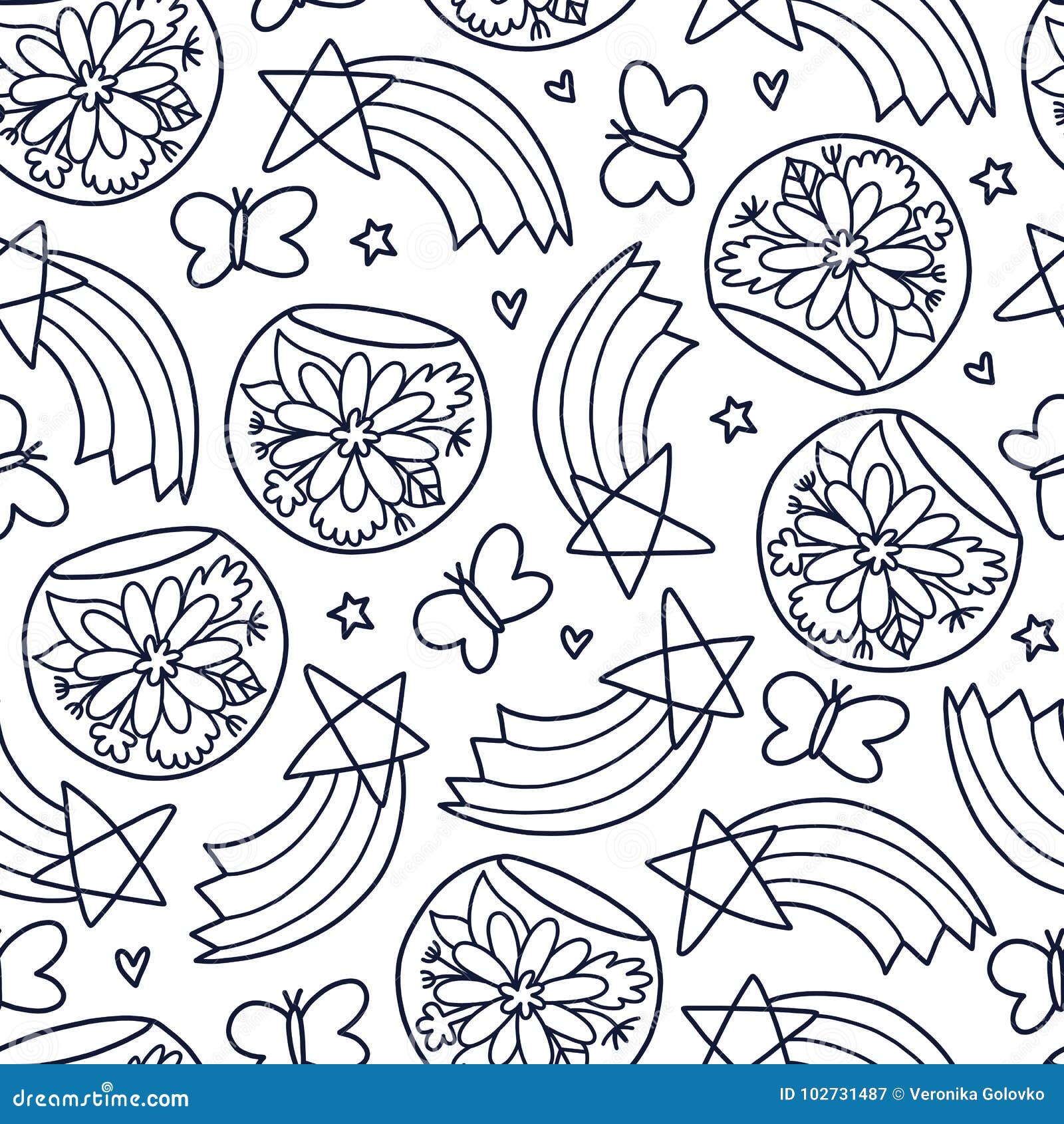 Vector doodles pattern stock vector. Illustration of light - 102731487