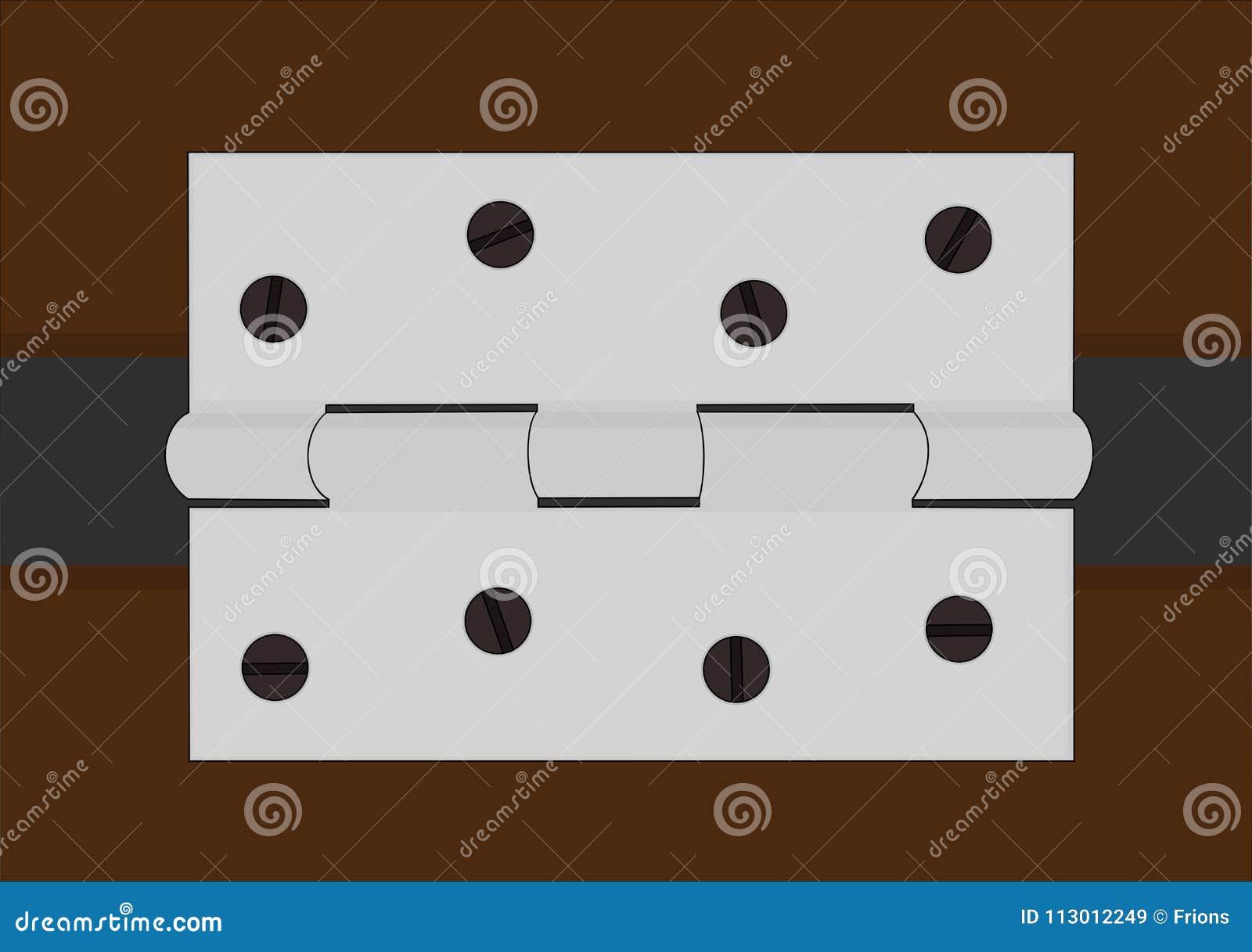 Door Hinges Cartoon Vector | CartoonDealer.com #48020921