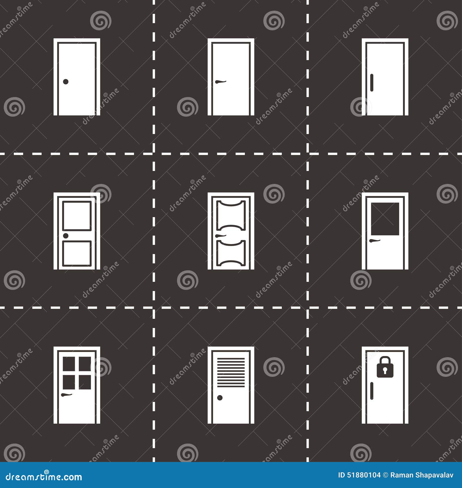 Vector Door Hinges Texture Background | CartoonDealer.com #113012249